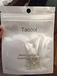 Amazon.com: Tacool Real 925 Sterling Silver Head Pins for Gemstone ...