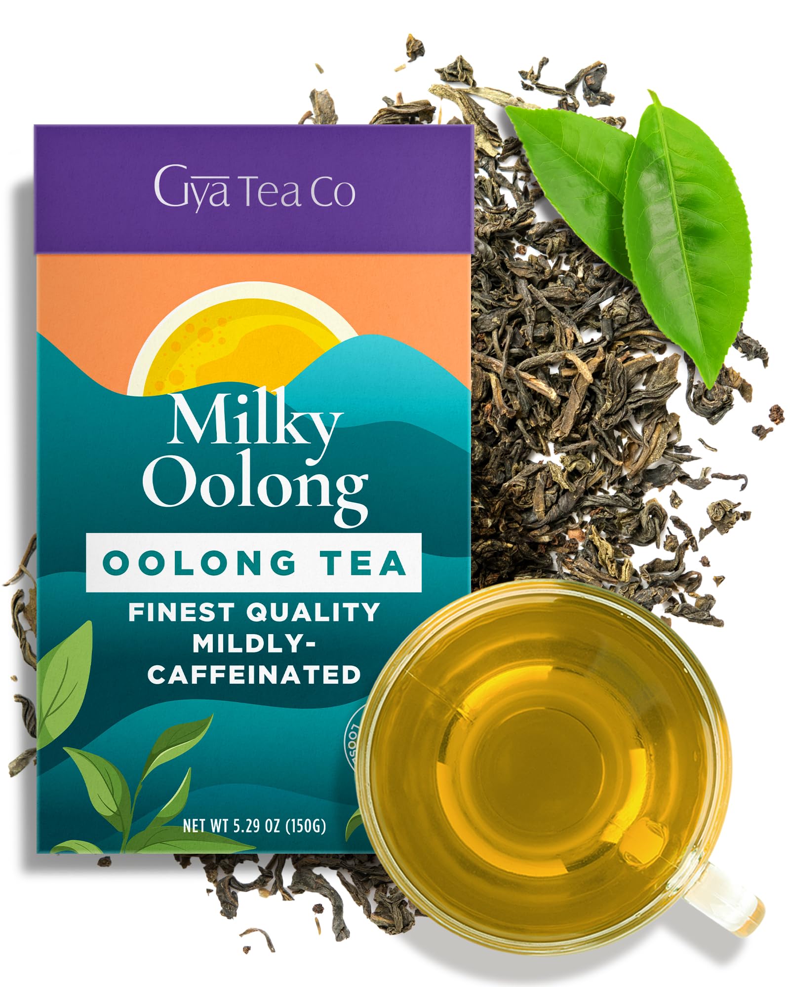 Amazon.com : Gya Tea Co Milky Oolong Tea Loose Leaf - 5.29 Oz 70 Cups Oolong Tea Caffeinated ...