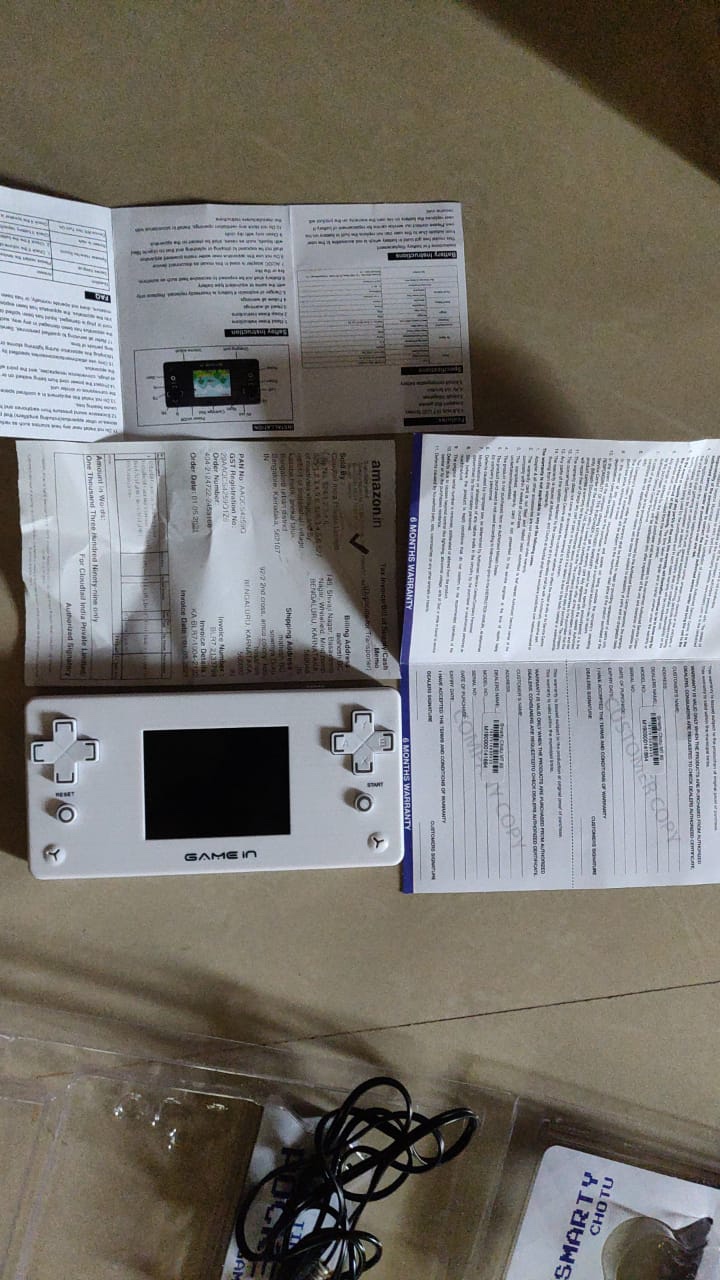 Mitashi Game In Smarty Chotu Handheld Gaming Console (White) : Amazon ...