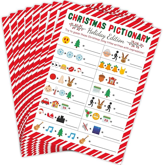 Amazon.com: chiazllta Christmas Party Games, Song Guessing Sing Me a ...
