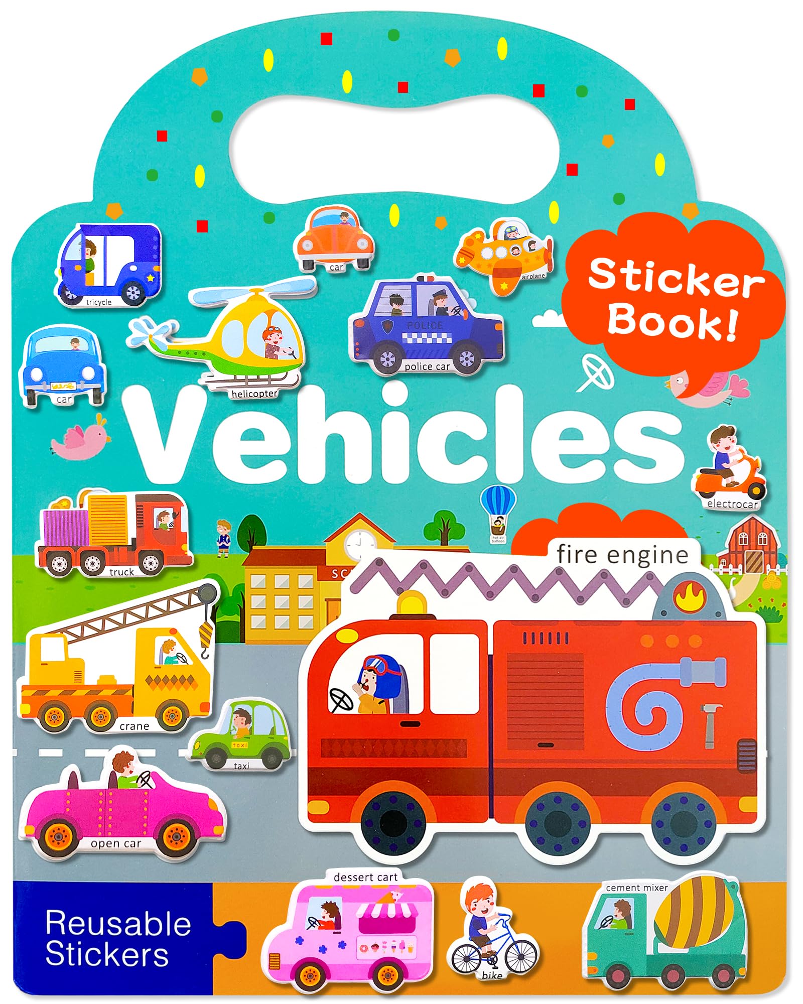 Amazon.com: Benresive Reusable Sticker Books for Kids 2-4, Sticker ...