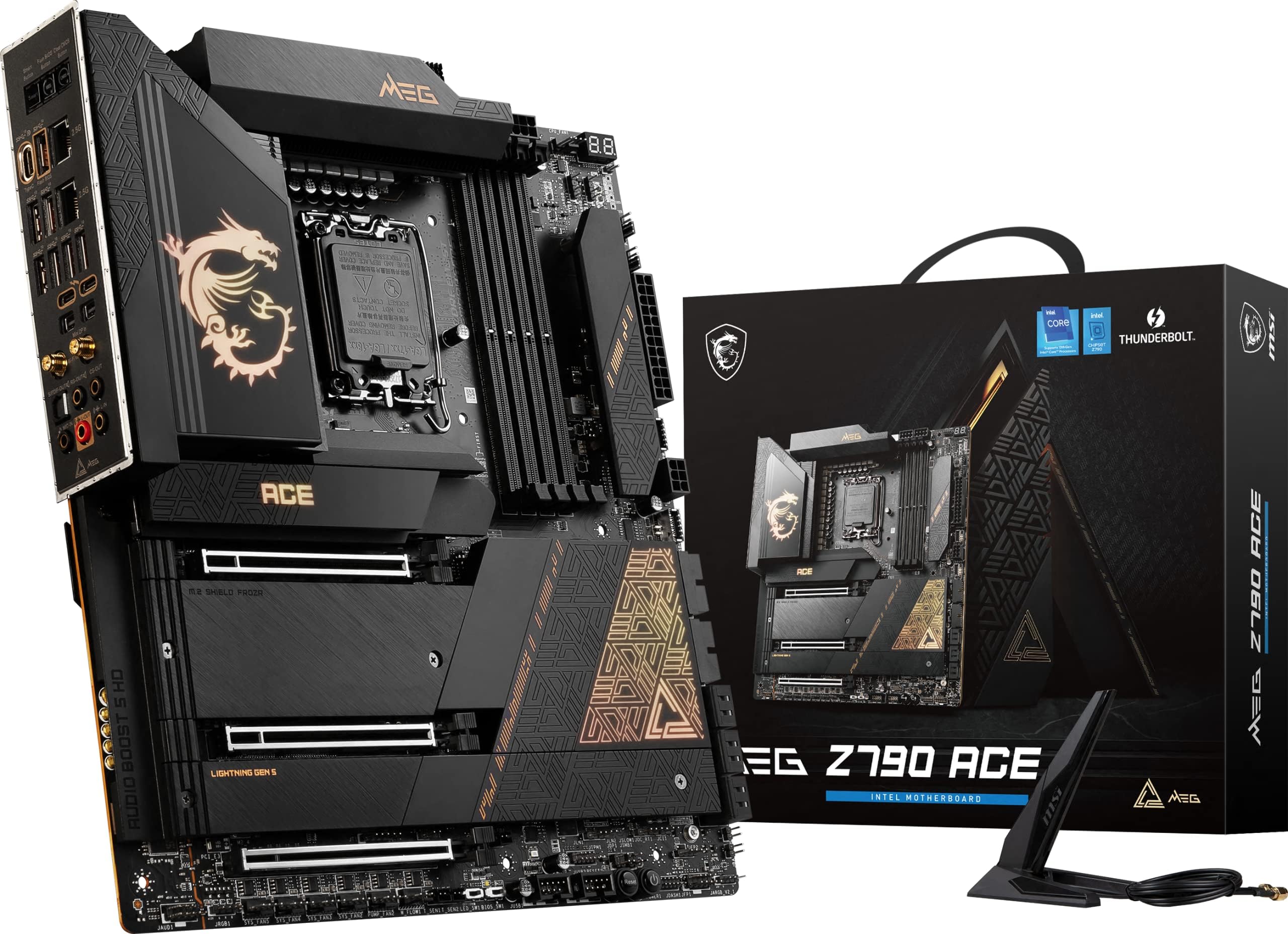 MSI MEG Z790 ACE Gaming Motherboard (Supports 12th/13th Gen Intel ...