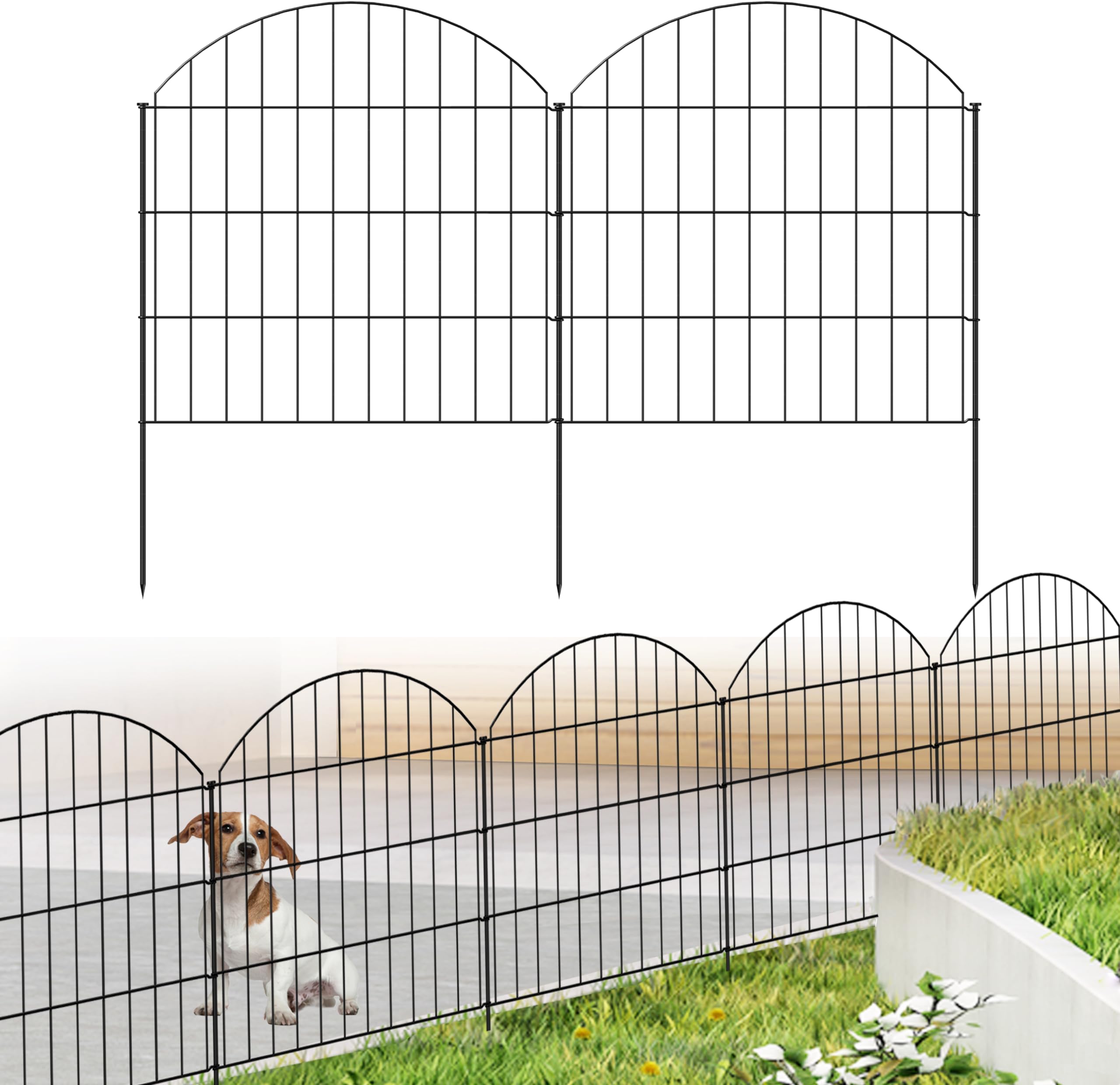 Amazon.com : Green Garden Fence Lawn Yard Folding Fence 32 Inch (H) x ...