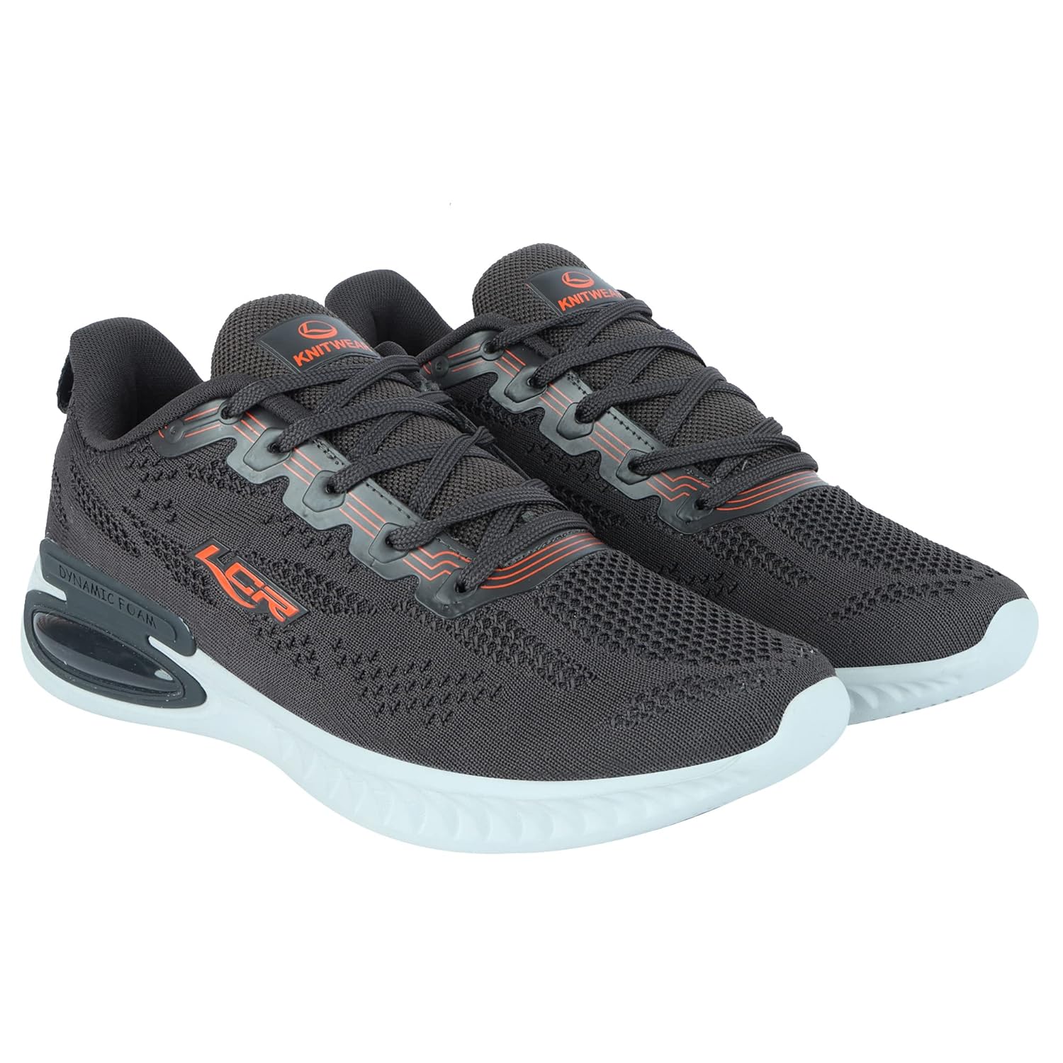 Buy Lancer Mens Rocky-1 Grey Running Shoe - 7 UK (ROCKY-1DGR-ORG-7) at ...
