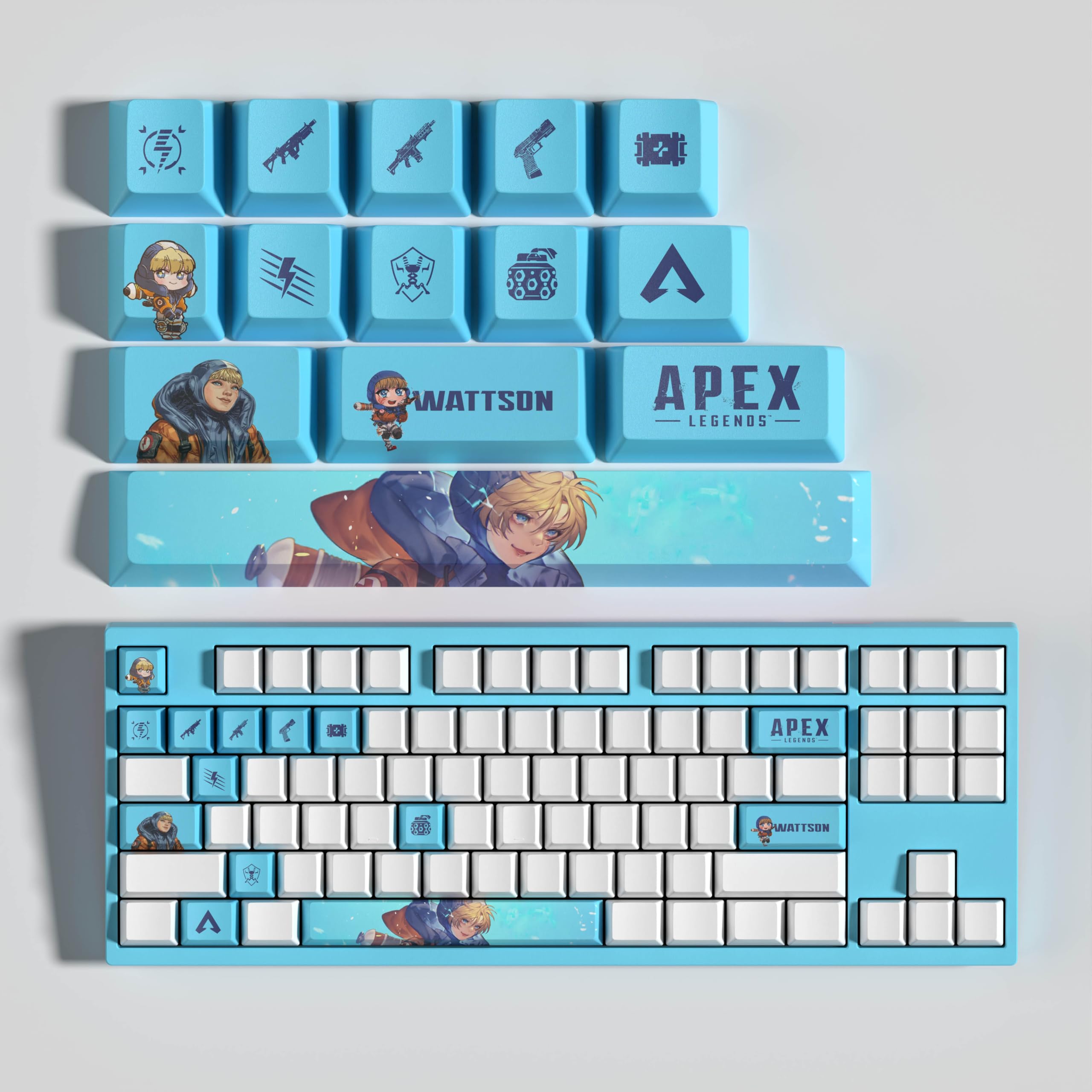 Amazon.com: Gatokit Apex Legends Custom Keycaps OEM Profile 14keys PBT ...