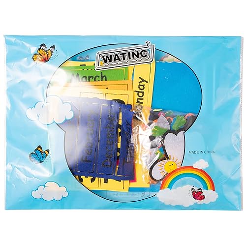 Snapklik.com : My First Daily Calendar Felt-Board For Kids 3.5Ft 70Pcs ...