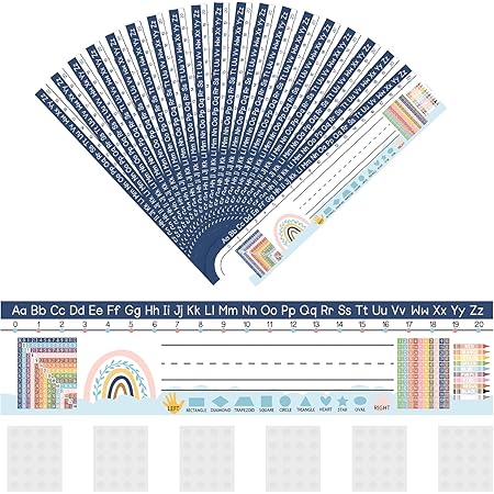 Amazon.com: 30 Pcs Desk Name Tags Manuscript Nameplates Desk Name Tags ...