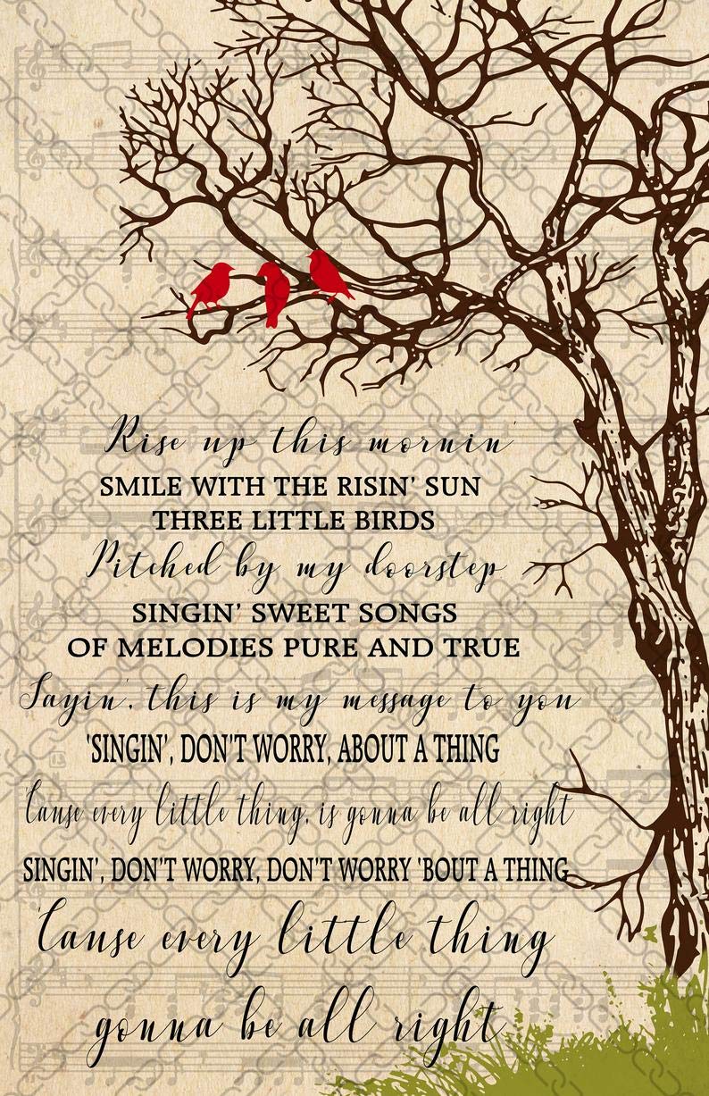 Journals Three Little Birds Bob Marley Three Little Birds Lyric Song