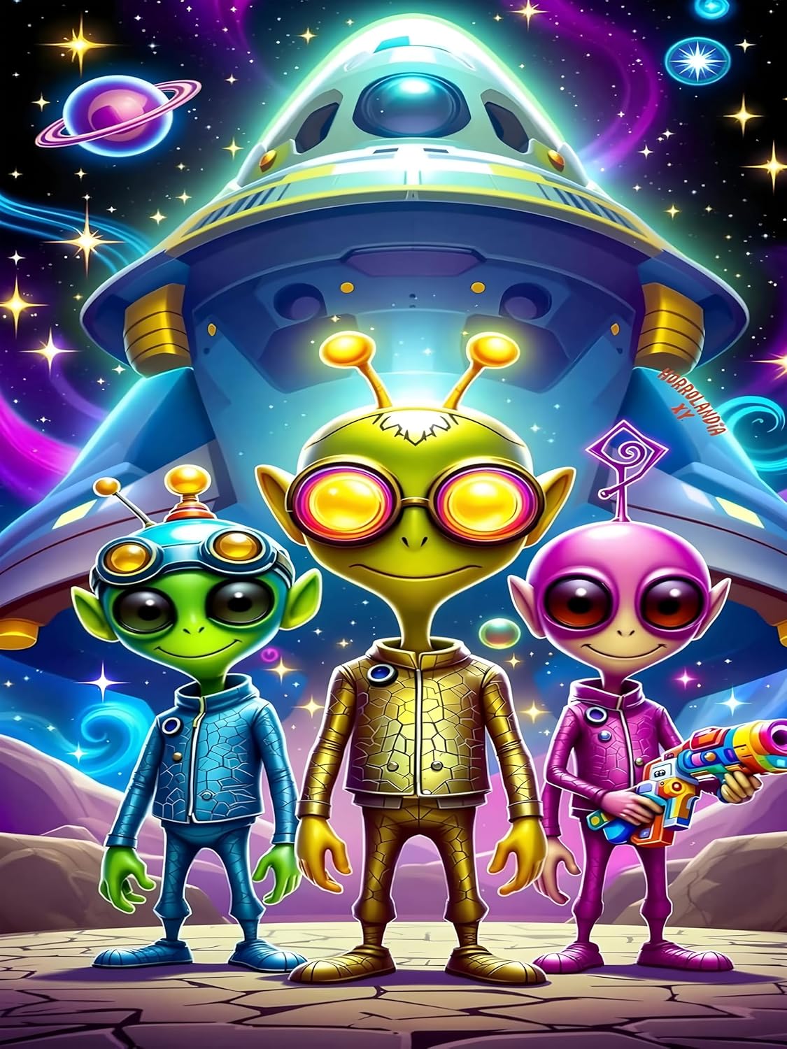Amazon.com: DFPSCLLA 5D Diamond Painting Kits for Adults, Alien Diamond ...