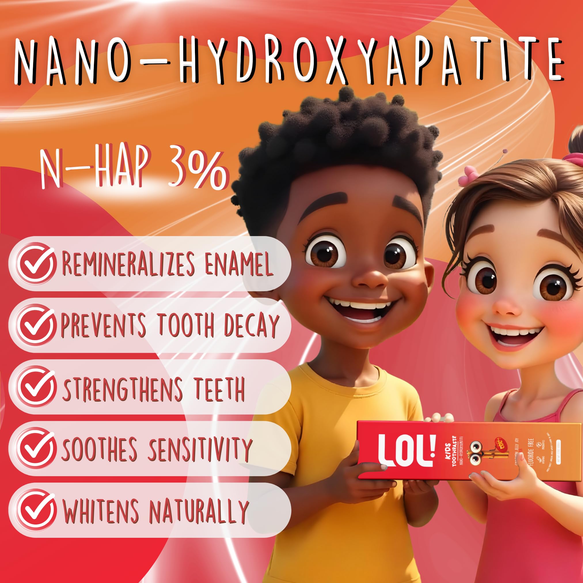 Snapklik.com : LOL Kids Toothpaste Fluoride-Free Nano Hydroxyapatite ...