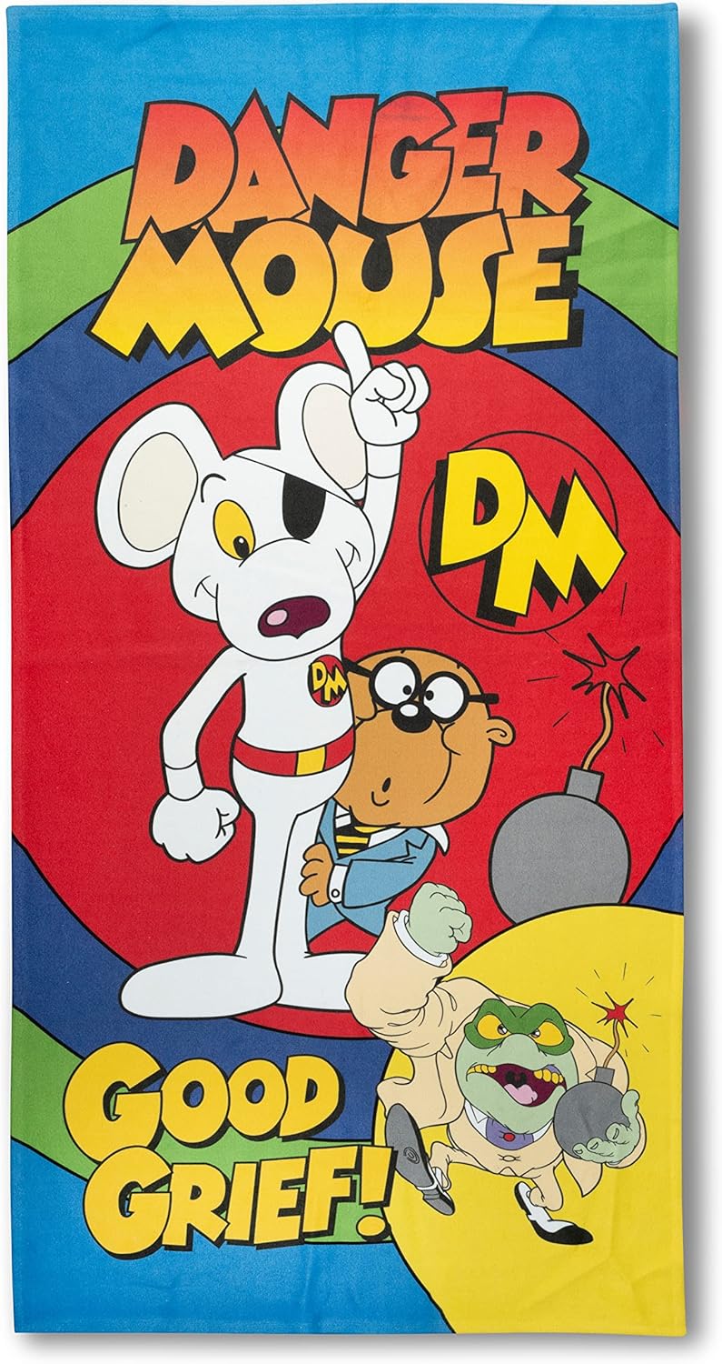 Danger Mouse Good Grief Great Official Beach Towel : Amazon.co.uk: Home ...