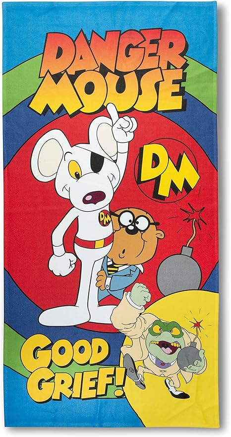 Sporting Profiles Danger Mouse Good Grief Great Official Beach Towel