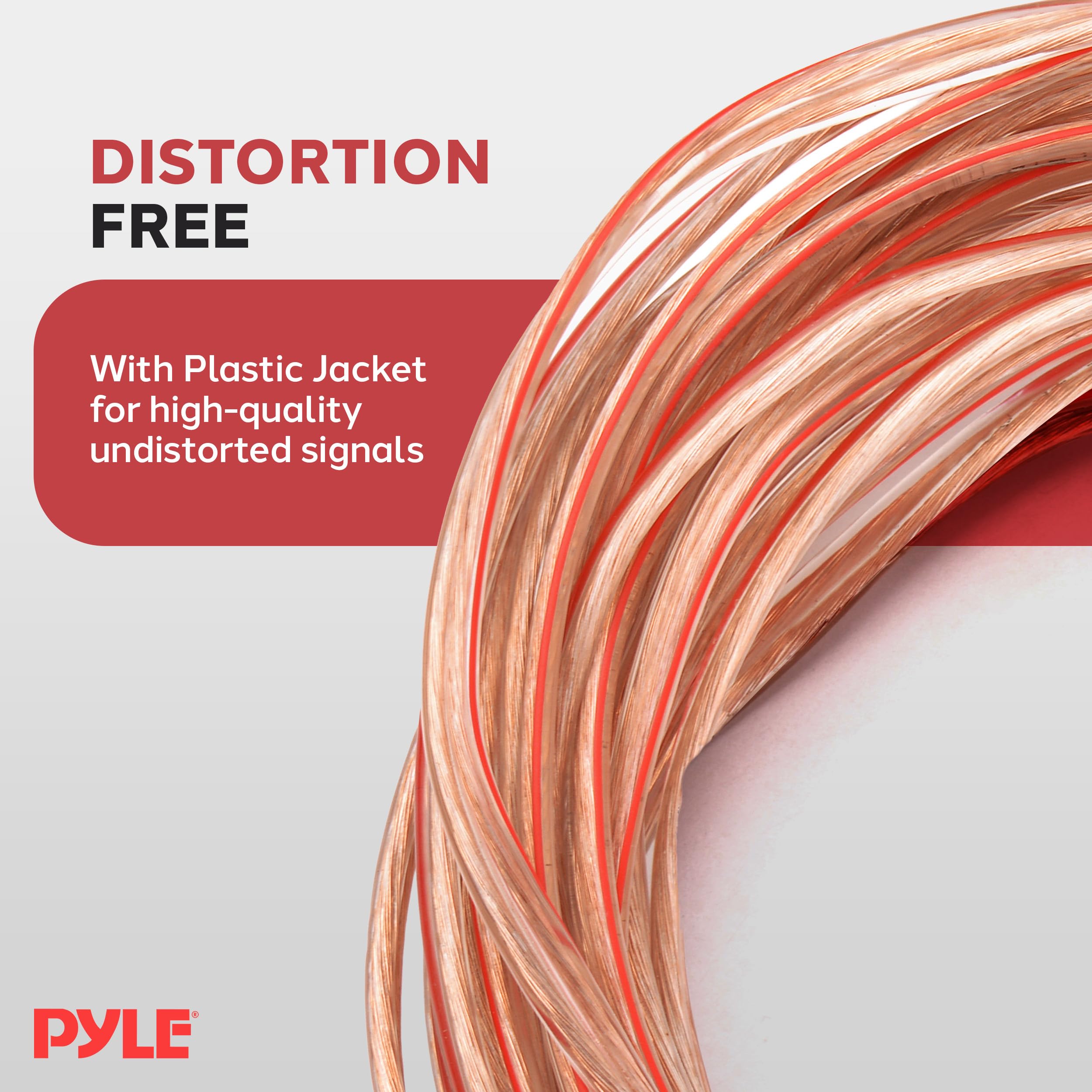 Snapklik.com : Pyle 50ft 12 Gauge Speaker Wire - Copper Cable In Spool ...