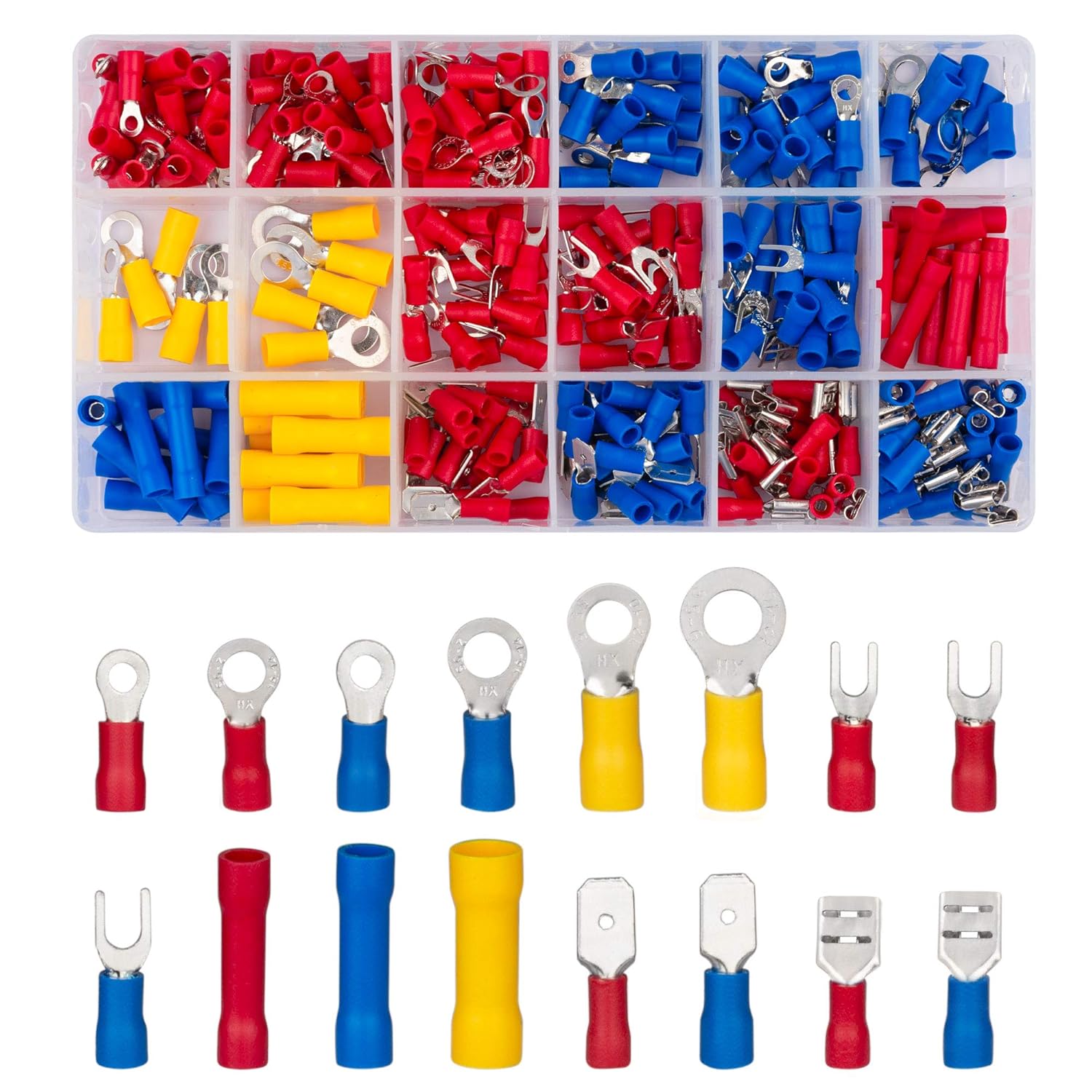 300PCS Insulated Wire Connectors Kit, Electrical Connectors Wires ...