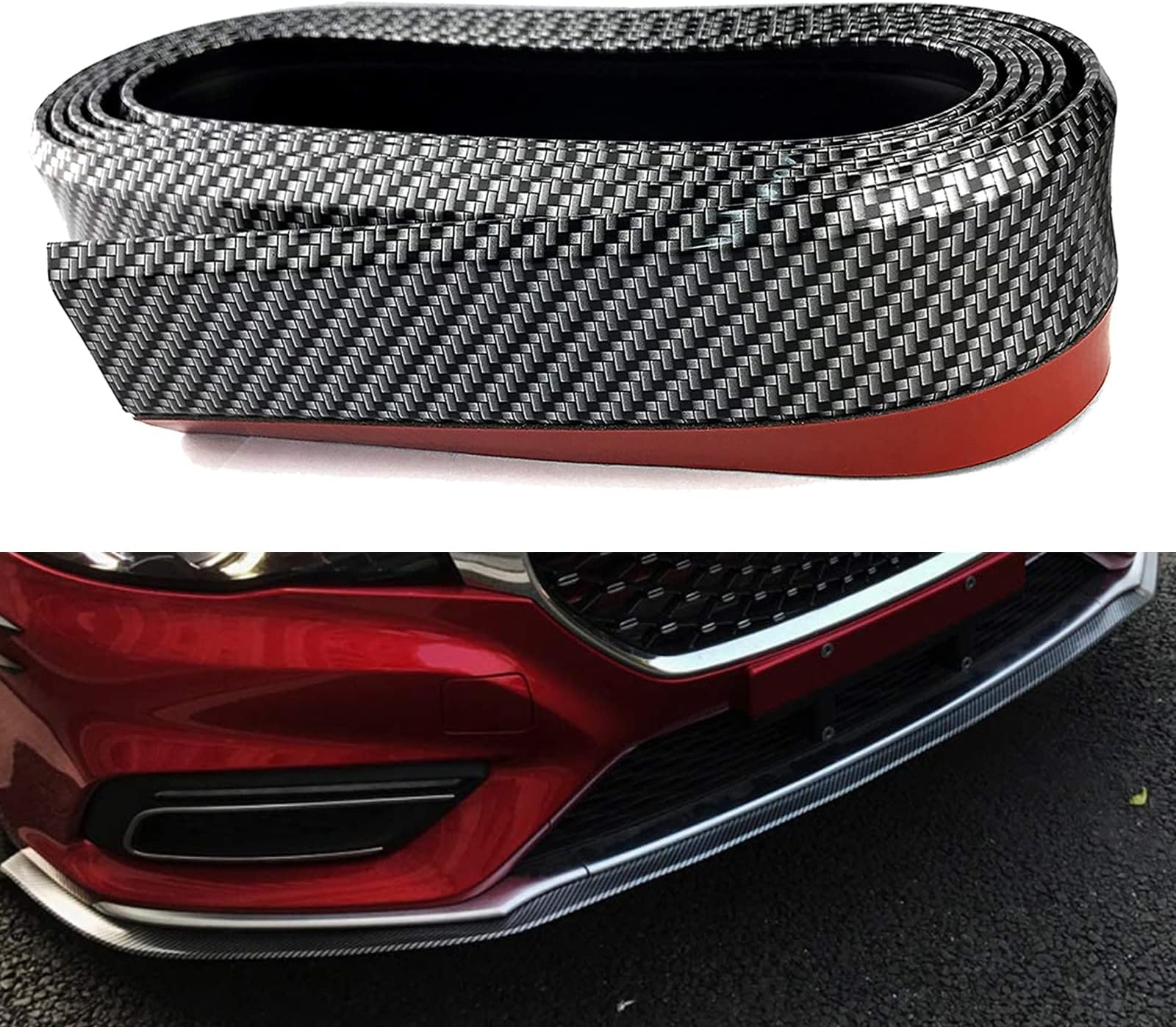 Hotiko Car Protector Strip 2.5M Front Bumper Spoiler for Cars Trucks ...