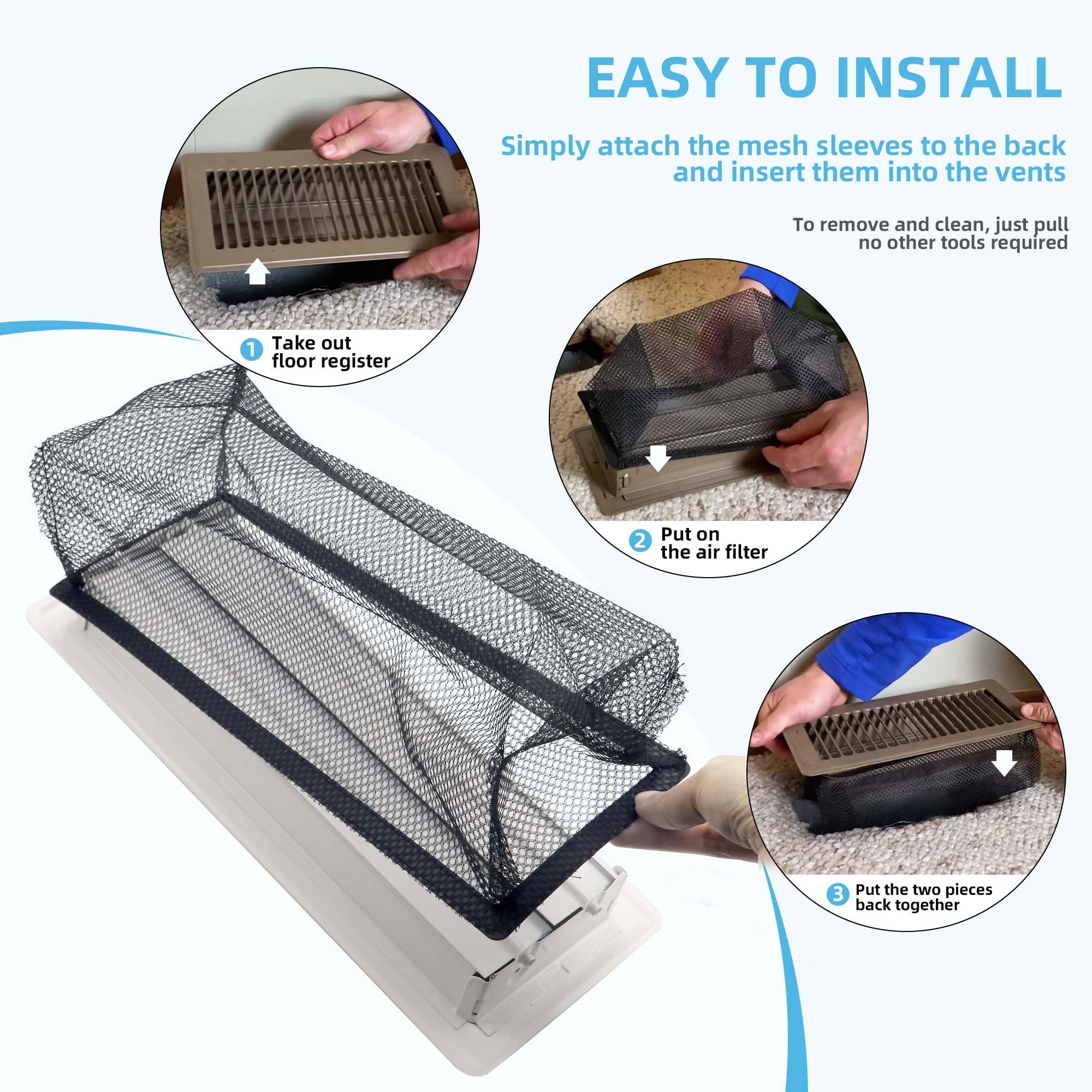 Snapklik.com : Floor Register Cover Trap, Floor Vent Filters Screen For ...