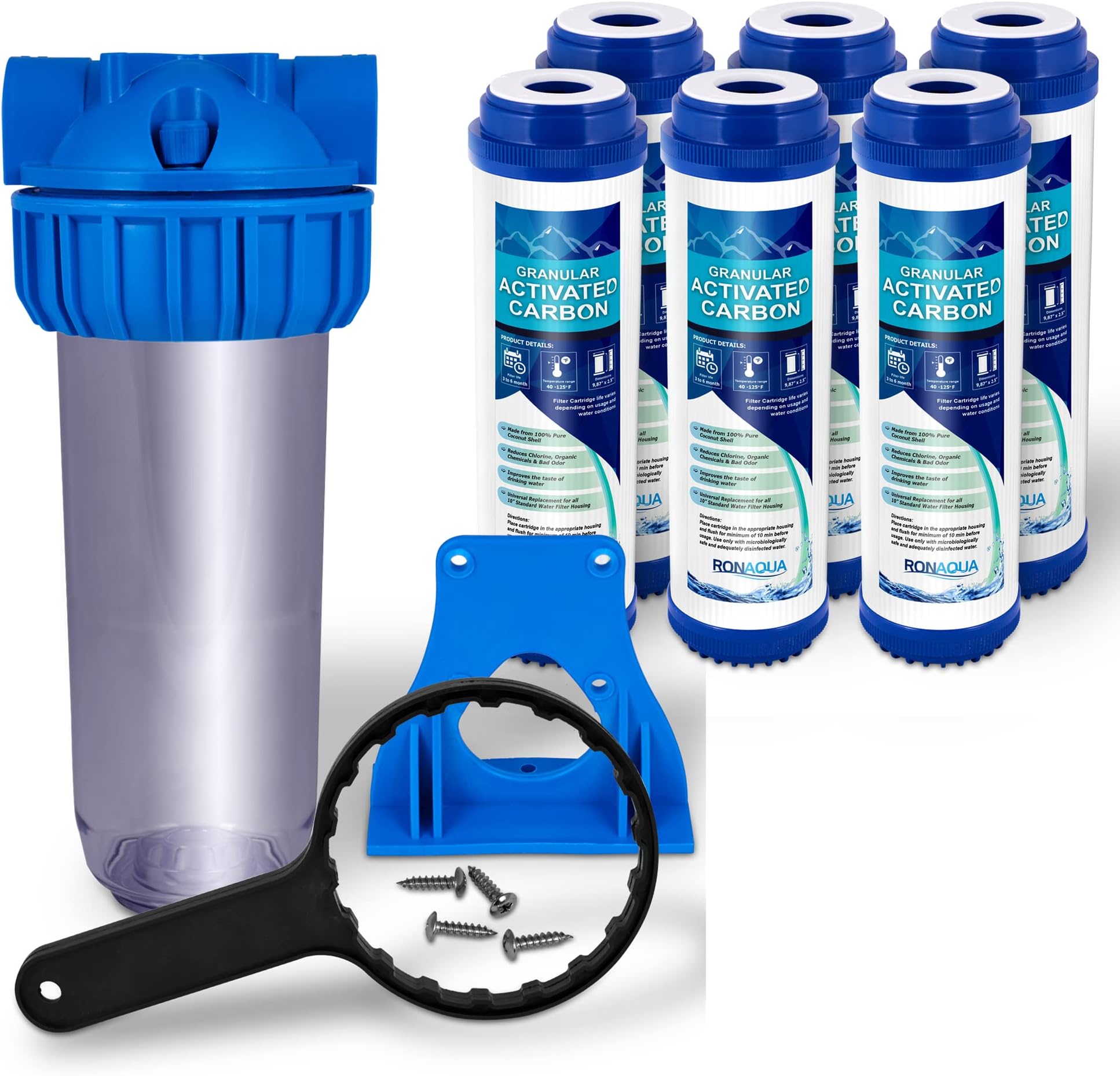 Jett Water Systems Refillable, Empty, Clear Water Filter Cartridge for ...