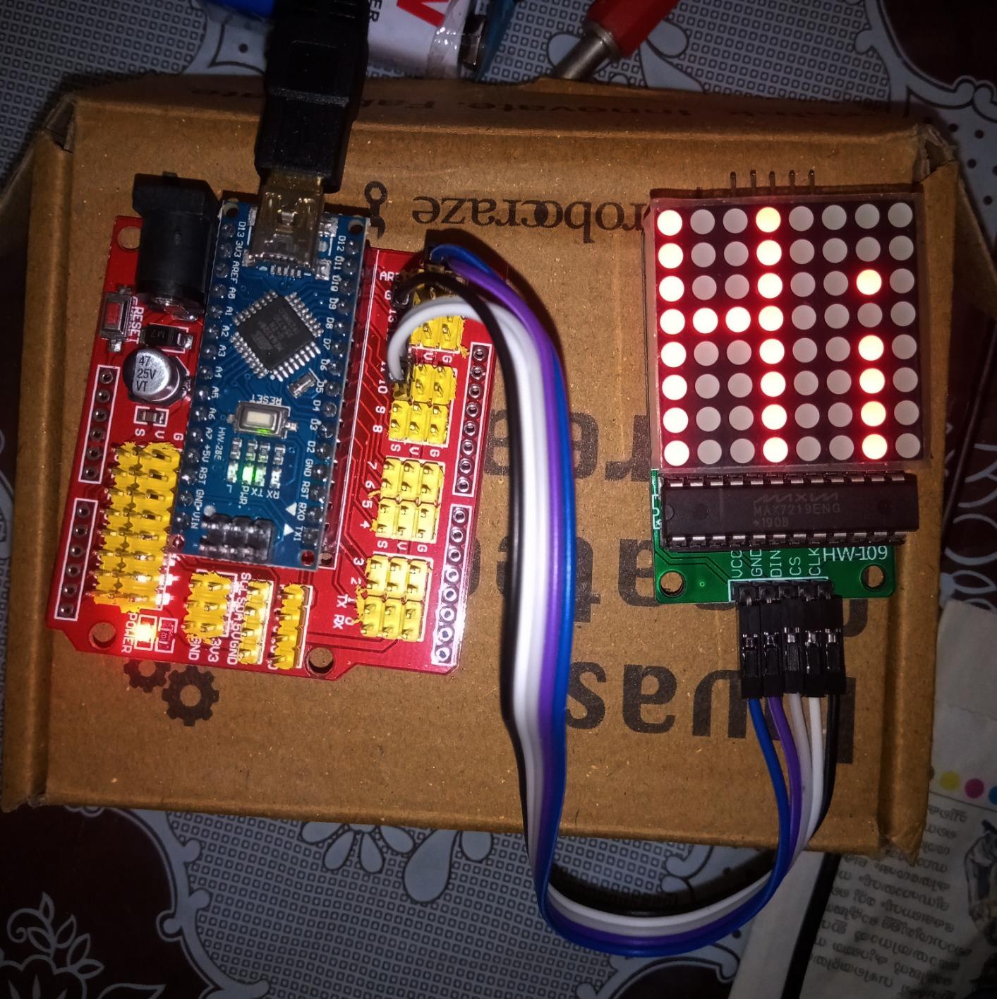 OLatus MAX7219 Dot Led Matrix Module MCU LED Display Control Module Kit For Arduino : Amazon.in ...