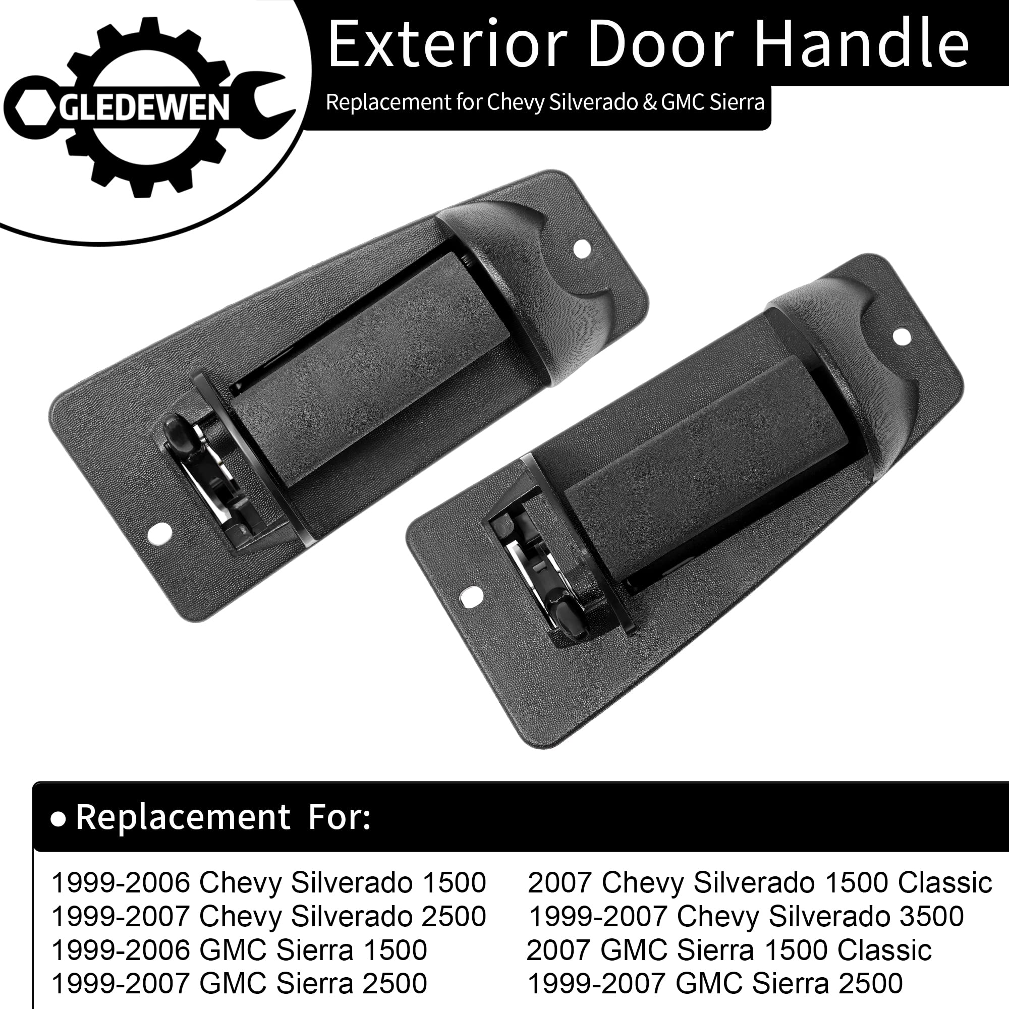 Snapklik.com : Gledewen Metal Exterior Door Handles, Compatible