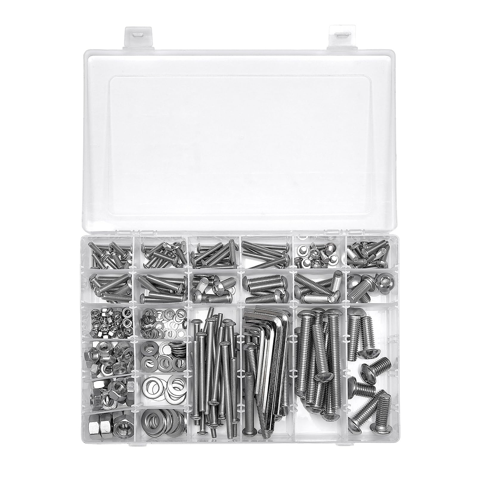 Snapklik.com : PGMJ 388 Pcs Metric Machine Screw Assortment Kit M5/M6 ...
