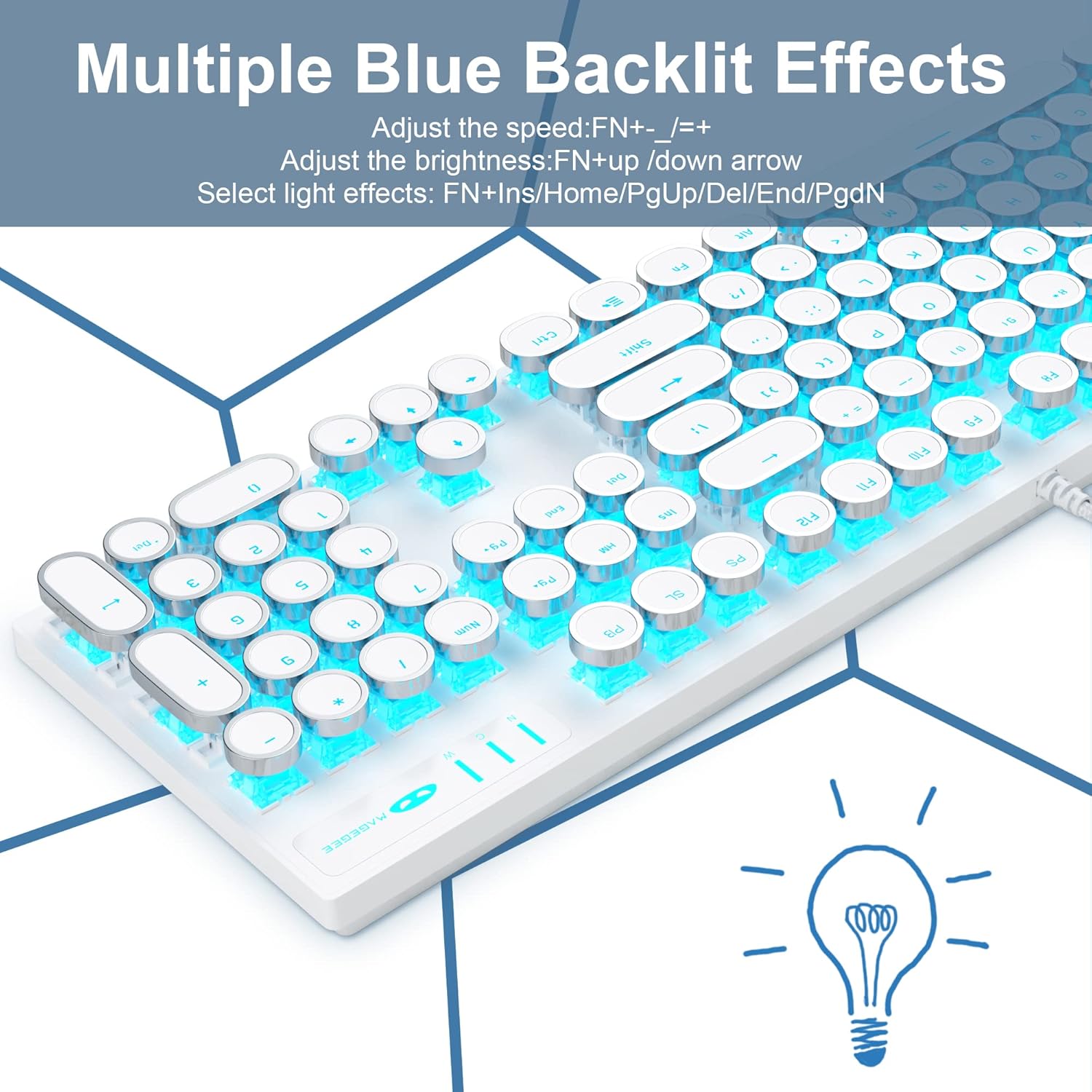 Camiysn Typewriter Style Mechanical Gaming Keyboard, Macao | Ubuy