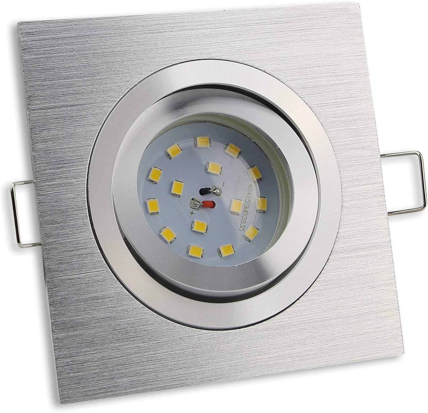 Foco empotrable LED 1s cuadrado 7 Watt regulable blanco neutral 230V ...
