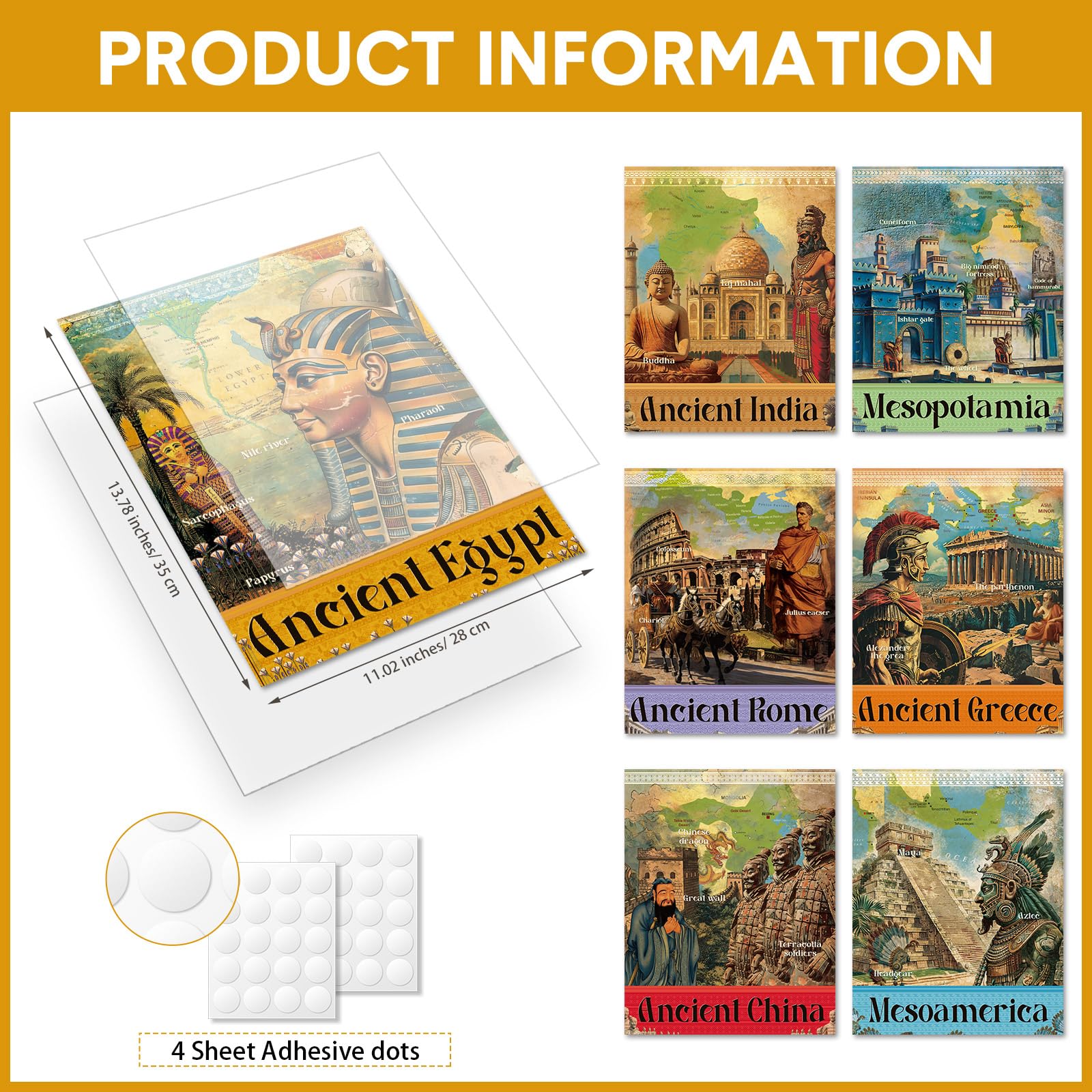 Snapklik.com : 7 Pcs Ancient Civilization Poster Social Studies ...
