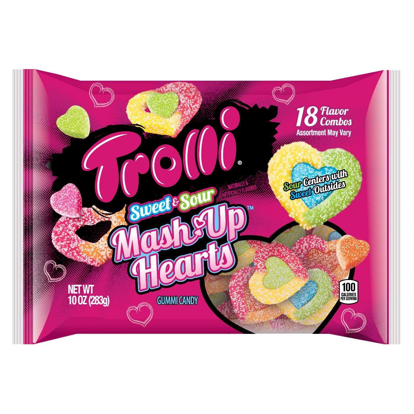 Amazon.com : Trolli, Sweet And Sour Mashup Hearts, 10 Ounce : Grocery ...