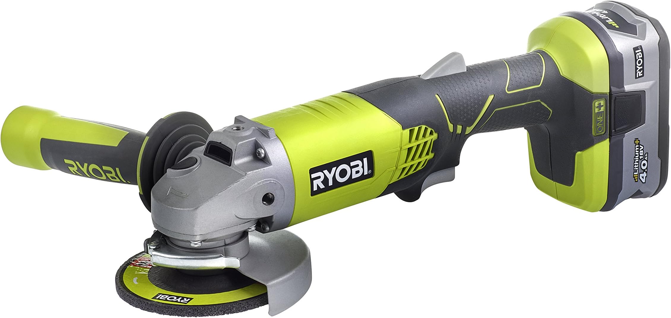 Ryobi R18AG-0 ONE+ Angle Grinder, 18V (Body Only), Green & Black ...