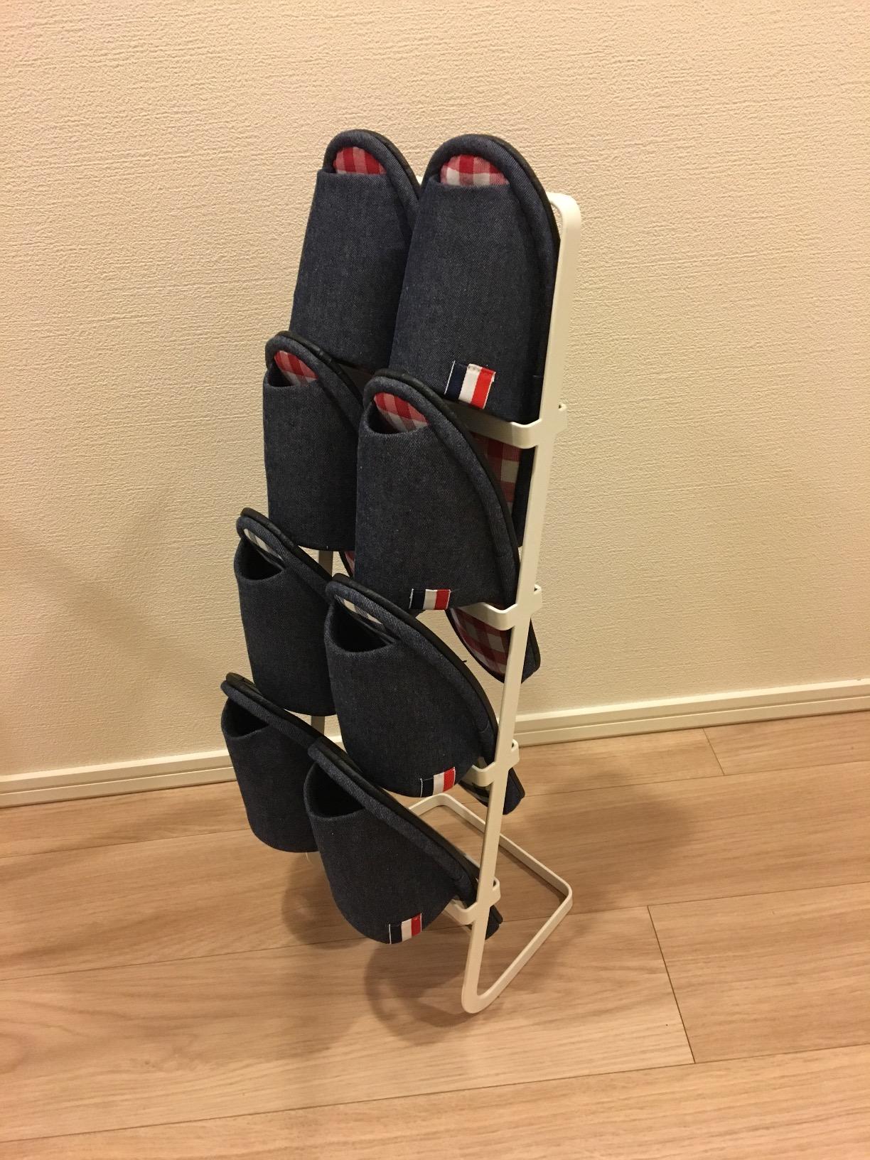 Amazon.co.jp: Yamazaki Industries 2295 Smart Slippers Stand, White