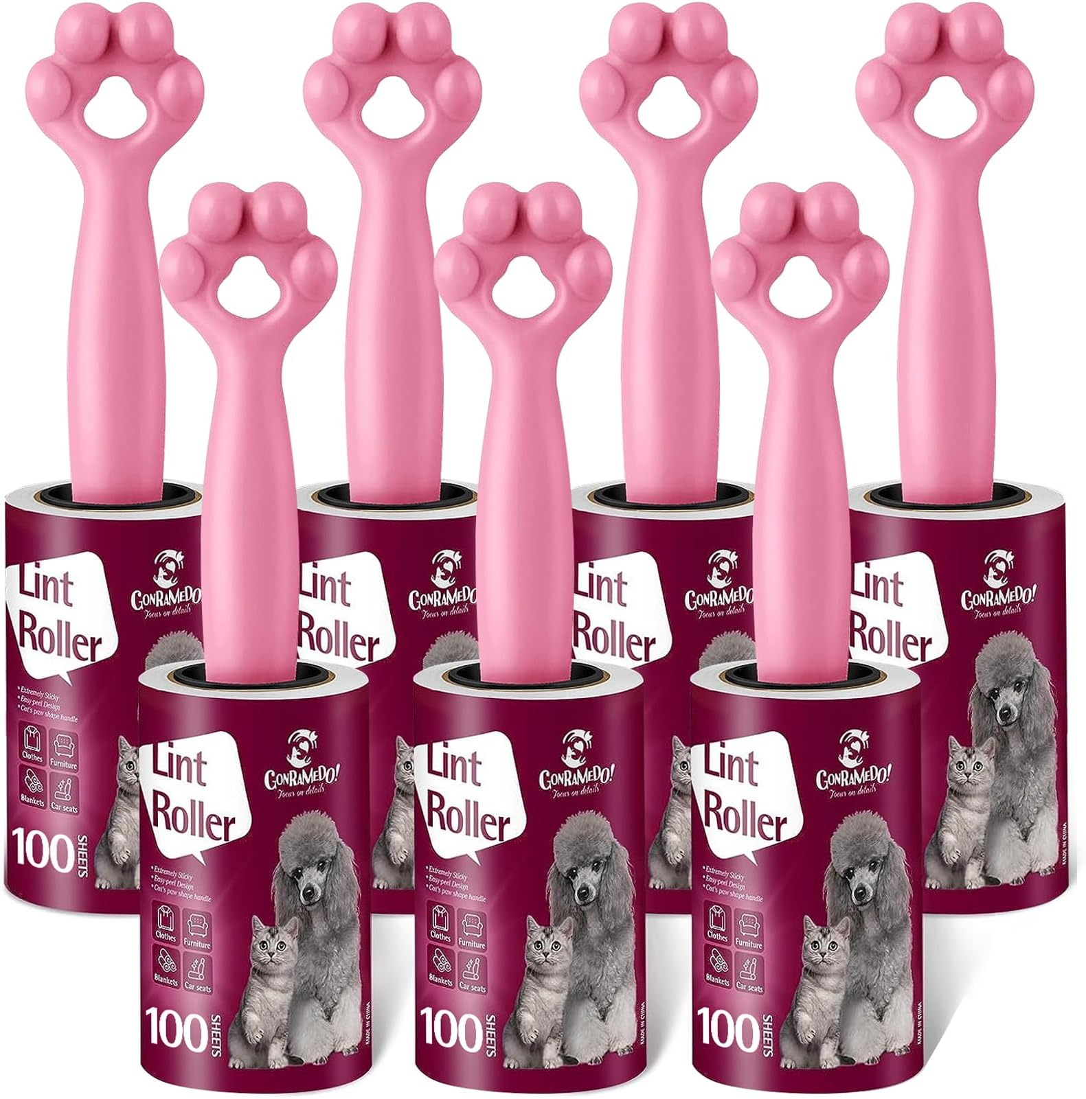 Amazon.com: Gonramedo Lint Rollers for Pet Hair Extra Sticky, [7 ...