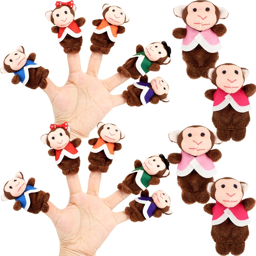 14 Pack Mini Monkeys Finger Puppets Small Plush Philippines | Ubuy