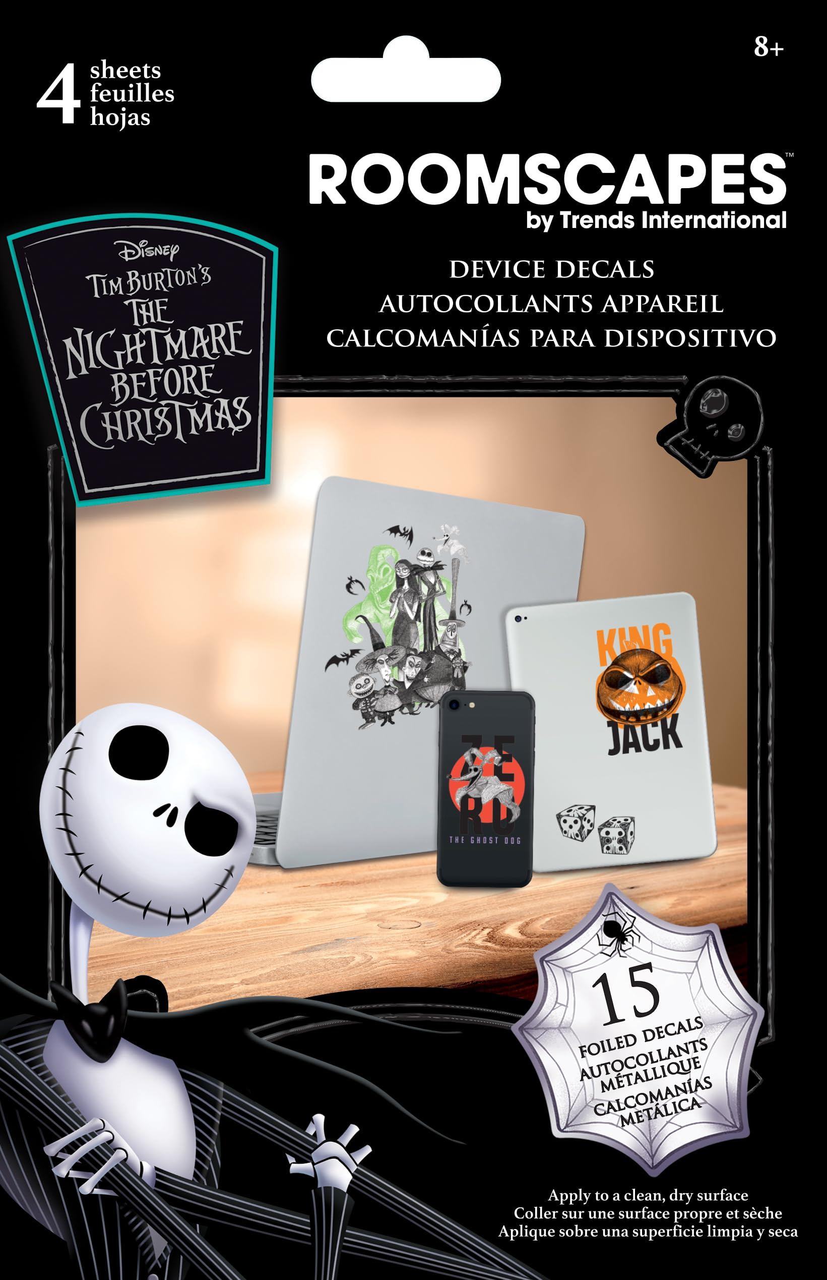 Amazon.com: Disney The Nightmare Before Christmas Device Decals with ...
