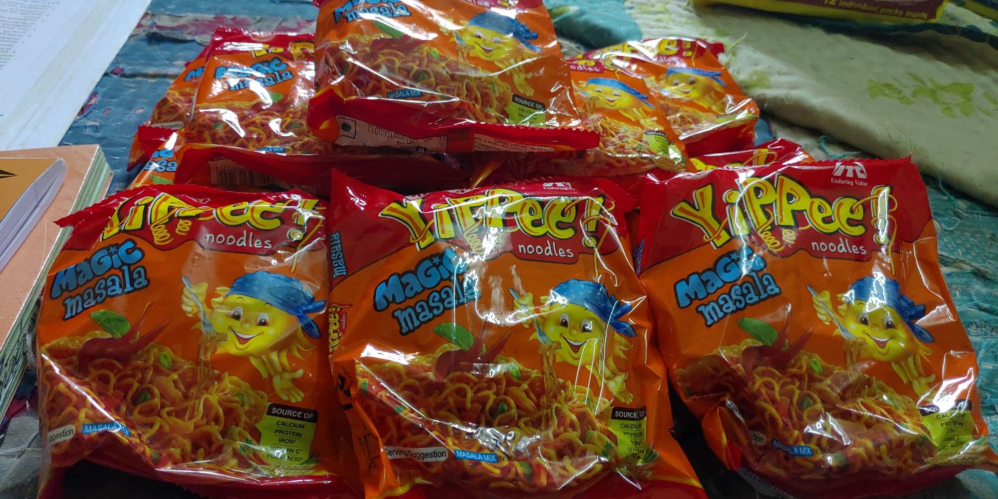 Sunfeast YiPPee! Magic Masala, Long, Non-Sticky Instant Noodles | With ...