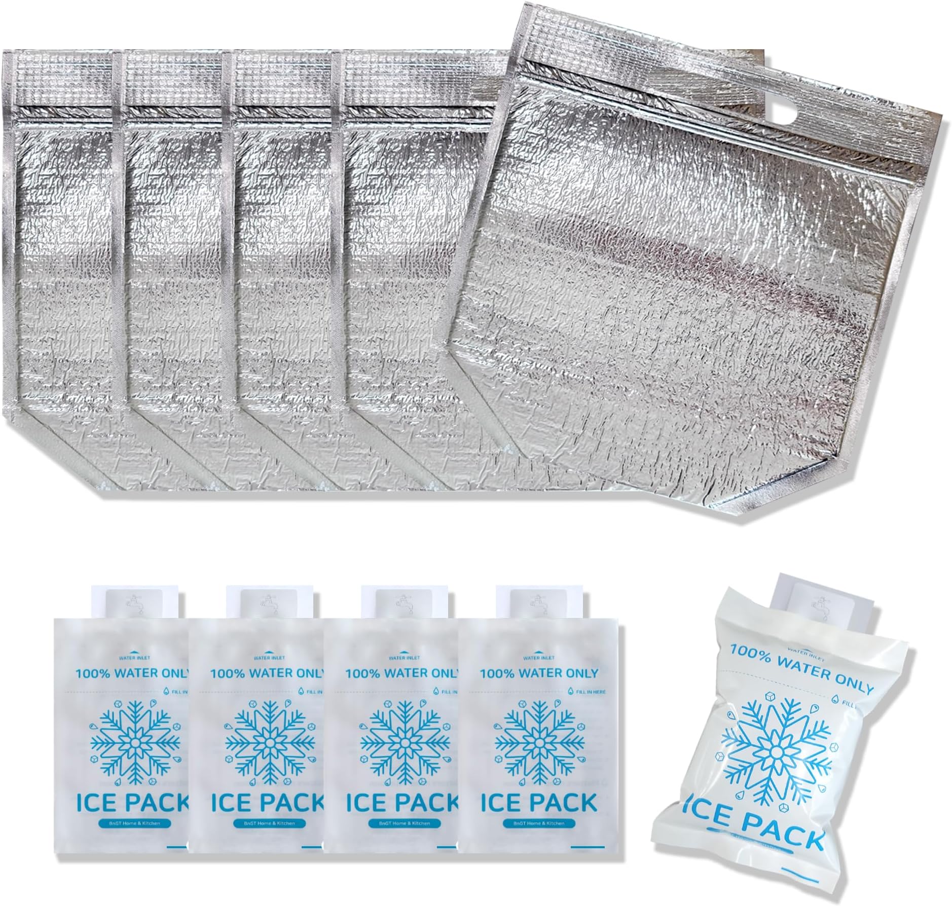 Amazon.com: Ohara Insulated Easy Zip Lock Resealable Aluminum Sandwich ...