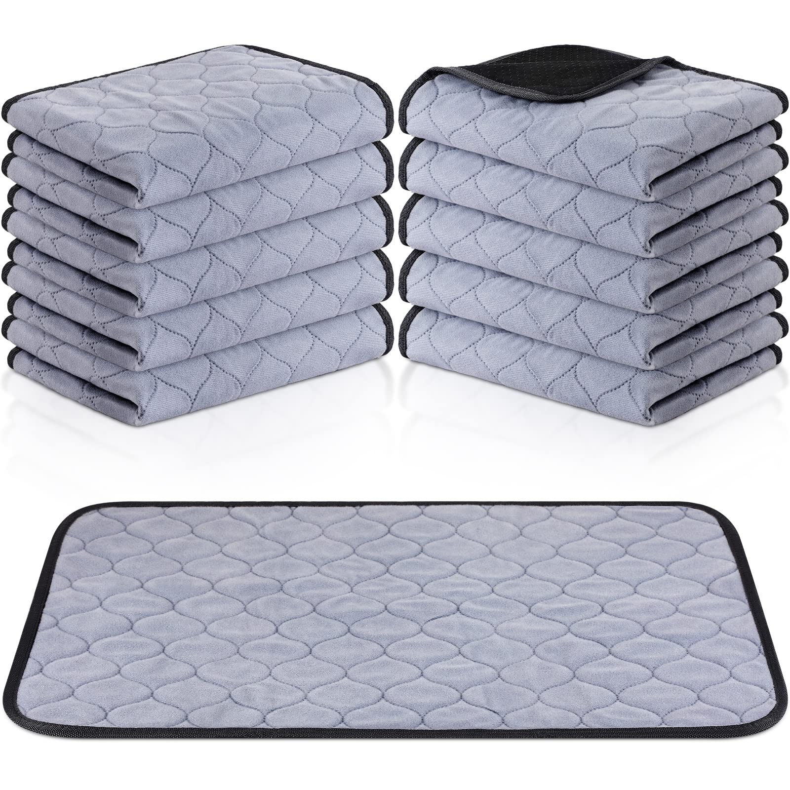 Sintuff 10 Pcs Washable Pee Pads Reusable Pee Pads Waterproof Training ...