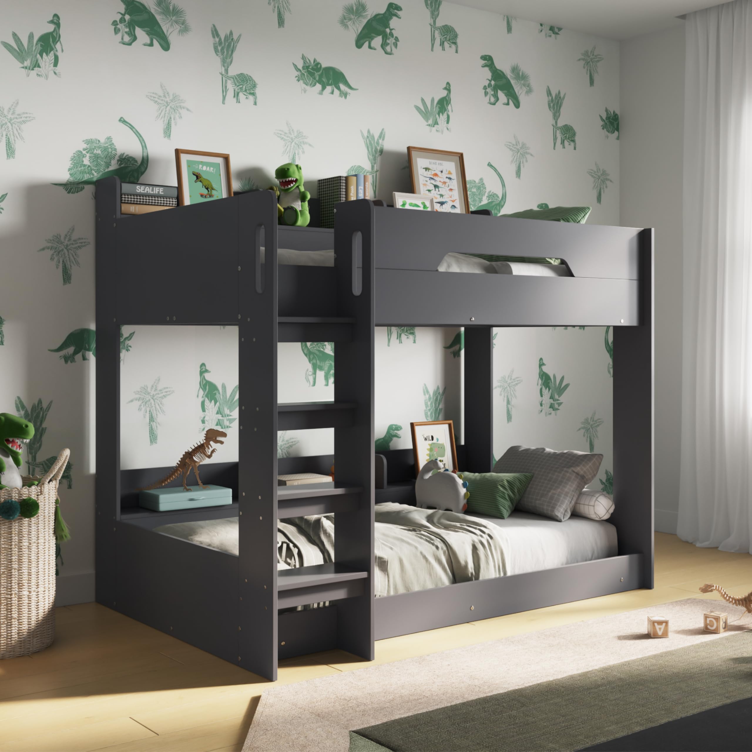 Flair Furnishings - Low Bunk Beds for Kids, Heavy Duty and Sturdy with ...