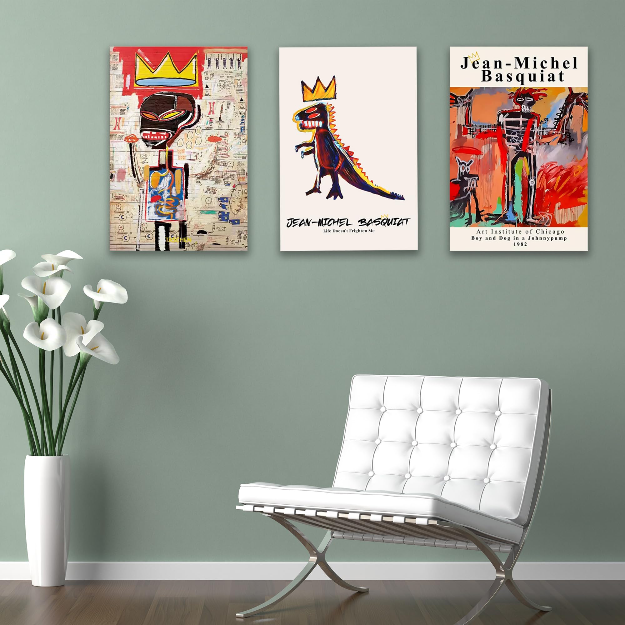 Snapklik.com : FULL HOUSE Basquiat Wall Art, Basquiat Poster Jean Michel Basquiat Dinosaur King ...