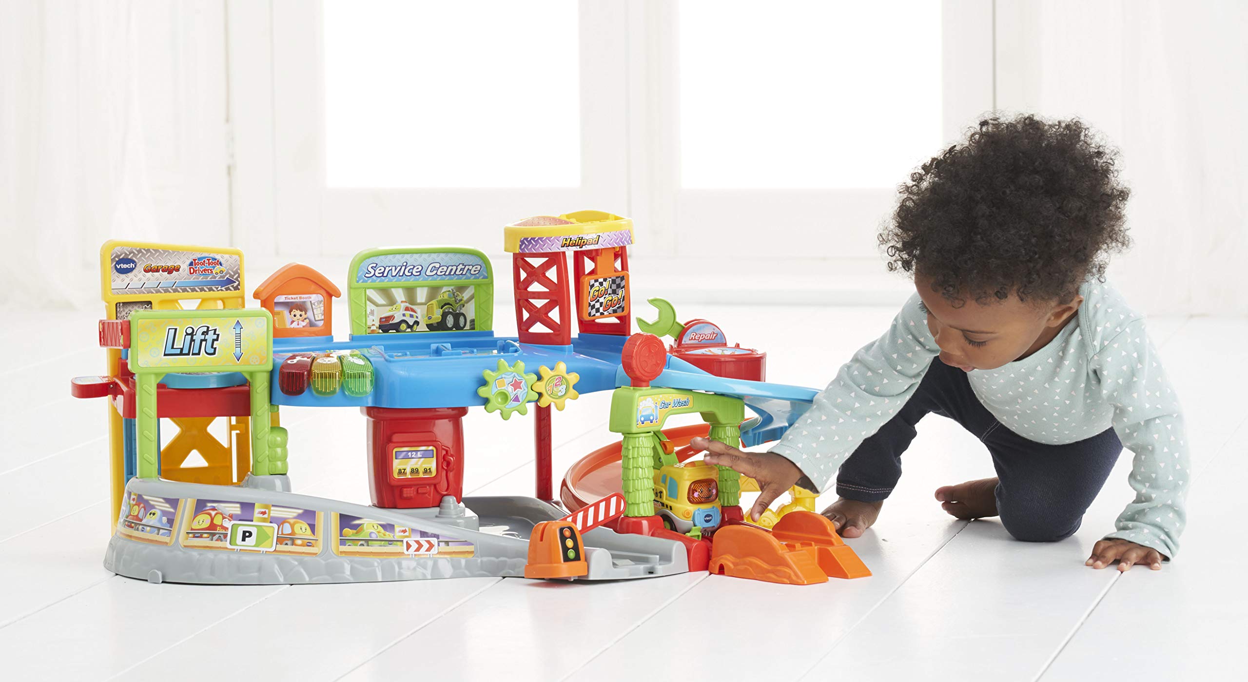 Buy VTech Toot-Toot Drivers Garage, Racing Cars for Boys and Girls, Car ...