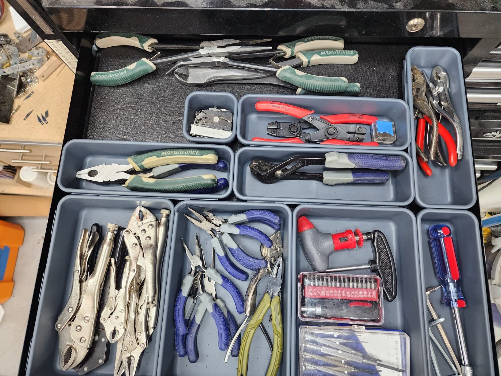 $8/mo - Finance A-LUGEI【𝟰𝟮𝗣𝗖𝗦】 Tool Box Organizer and Storage, 【More ...