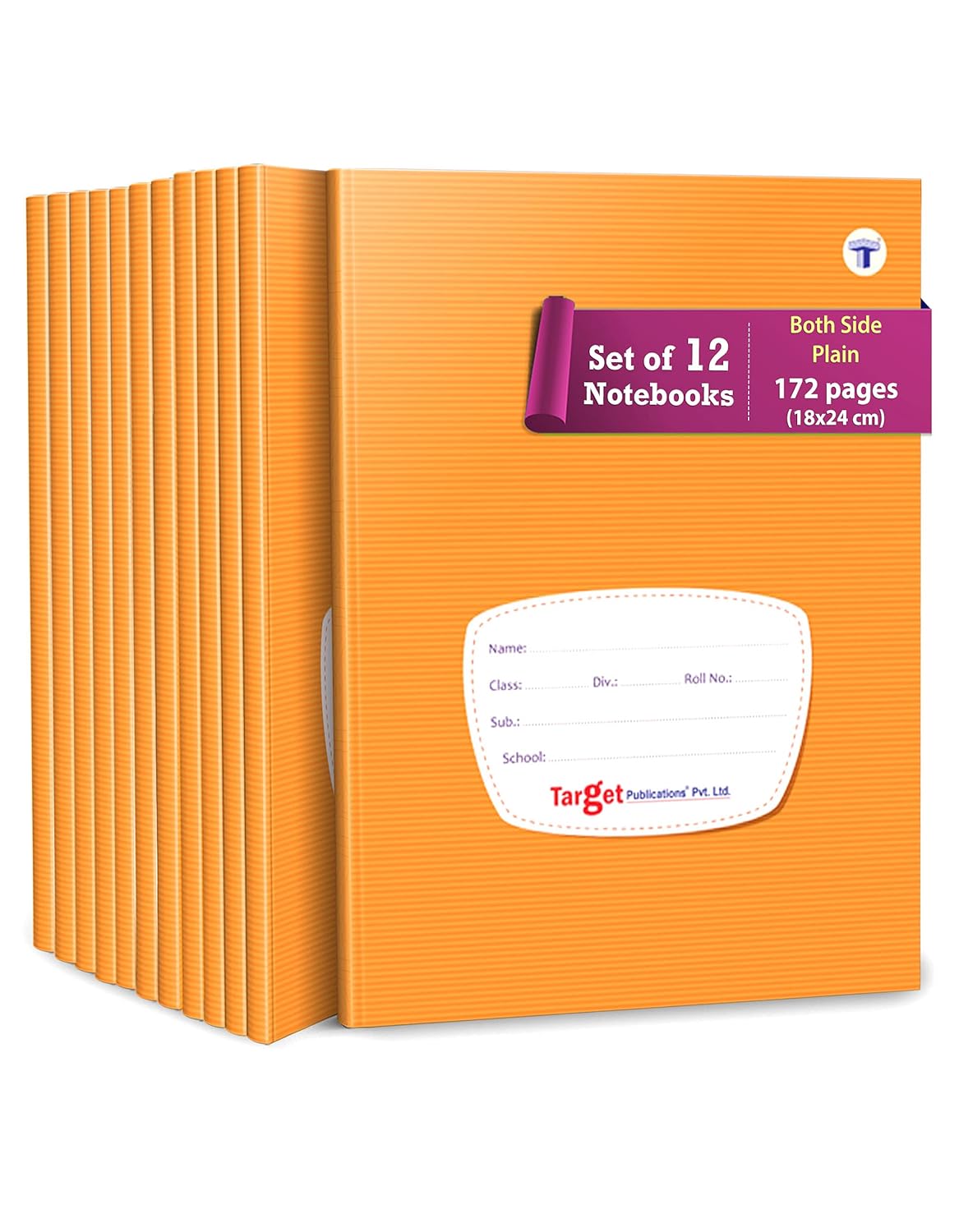 Both Sides Blank Page Notebook for Students | Small Unruled Notebooks ...