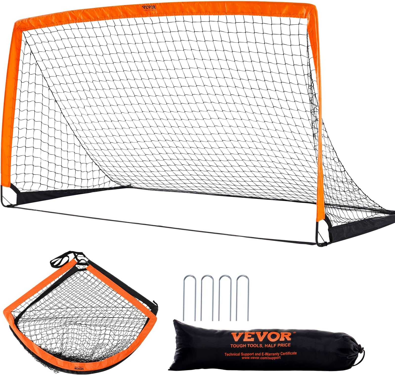 VEVOR Portable Soccer Goal, 6.5x3.25 ft Kids Backyard Soccer Net ...