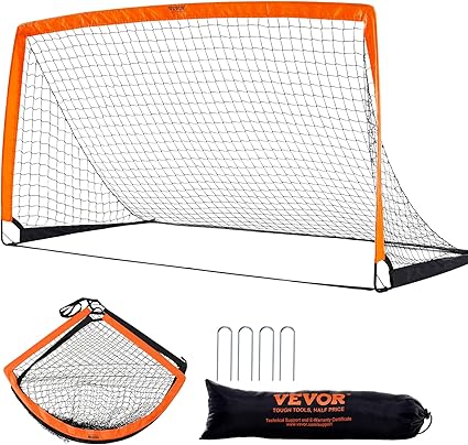 Amazon.com: VEVOR Portable Soccer Goal, 6.5x3.25 ft Kids Backyard ...