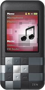Amazon.com: Creative ZEN 8GB MP3 Player - Black : Electronics