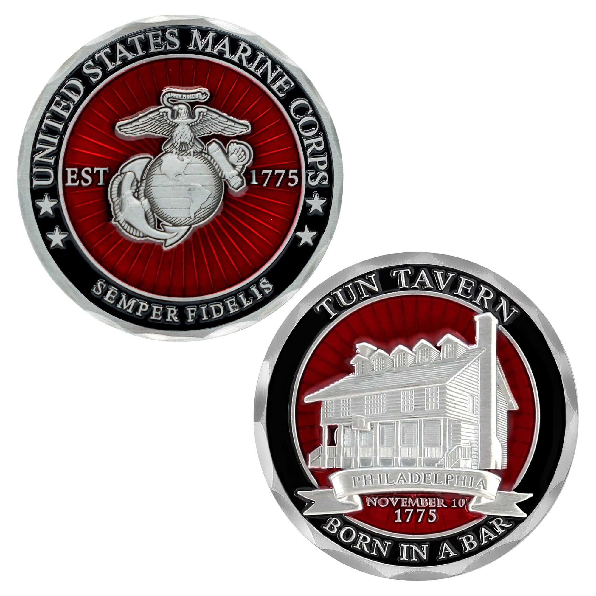 Amazon.com: Tun Tavern USMC Coin- Marine Corps Challenge Coin – USMC ...
