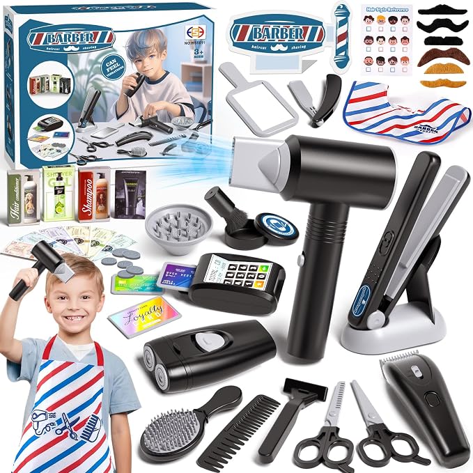 Tacobear Hairdressing Set Toy Kids 3 4 5 6 Years Old Hairdresser Role ...
