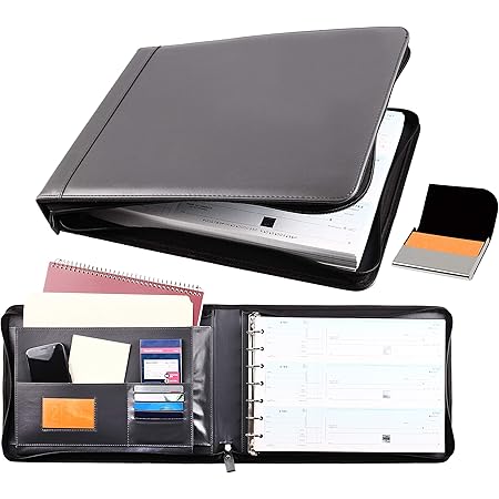 Amazon.com : 2Fold Zippered Business Check Binder 7 Ring for 3-Up ...
