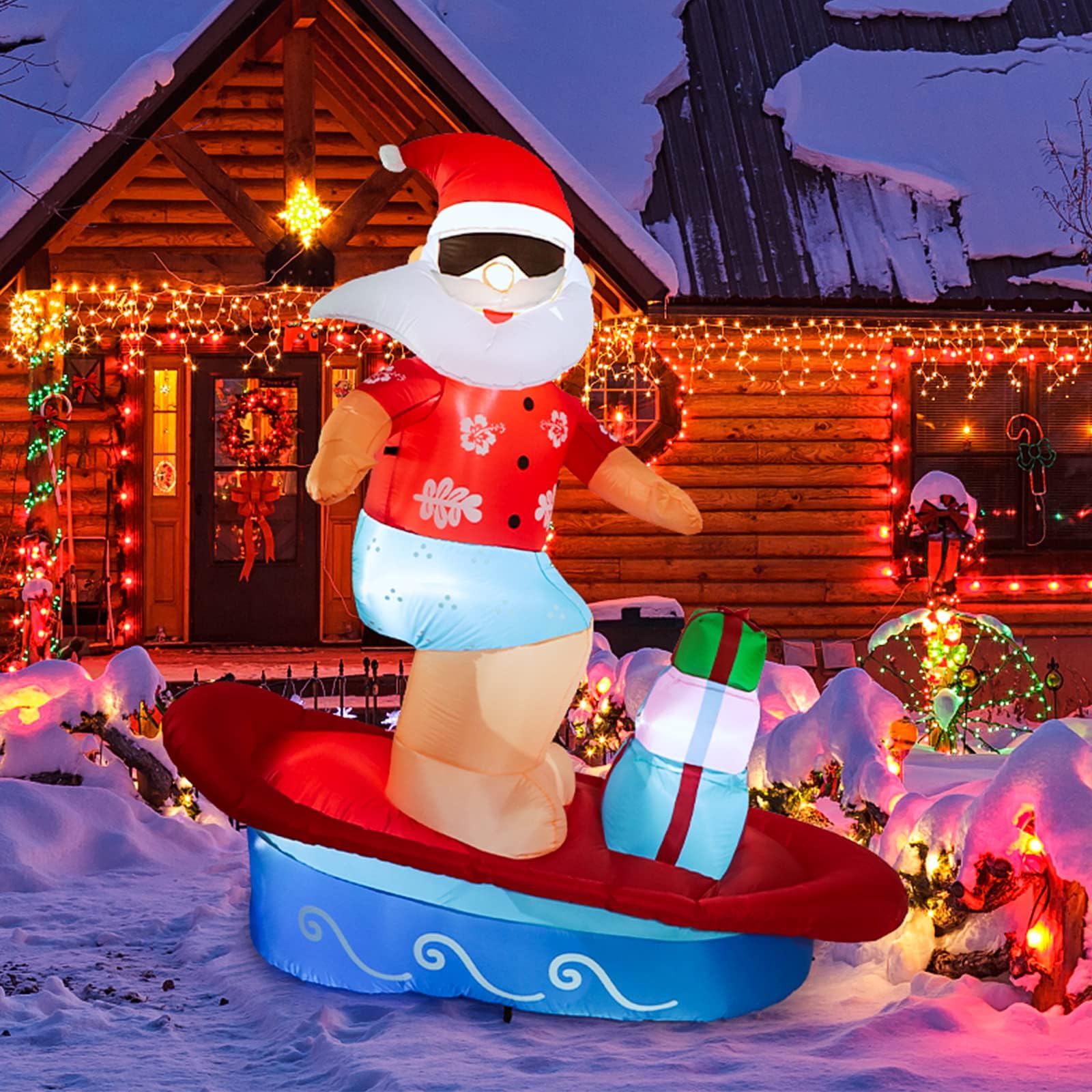 Amazon.com: Christmas Red Crab with Holly Inflatable 3.5 Foot with ...