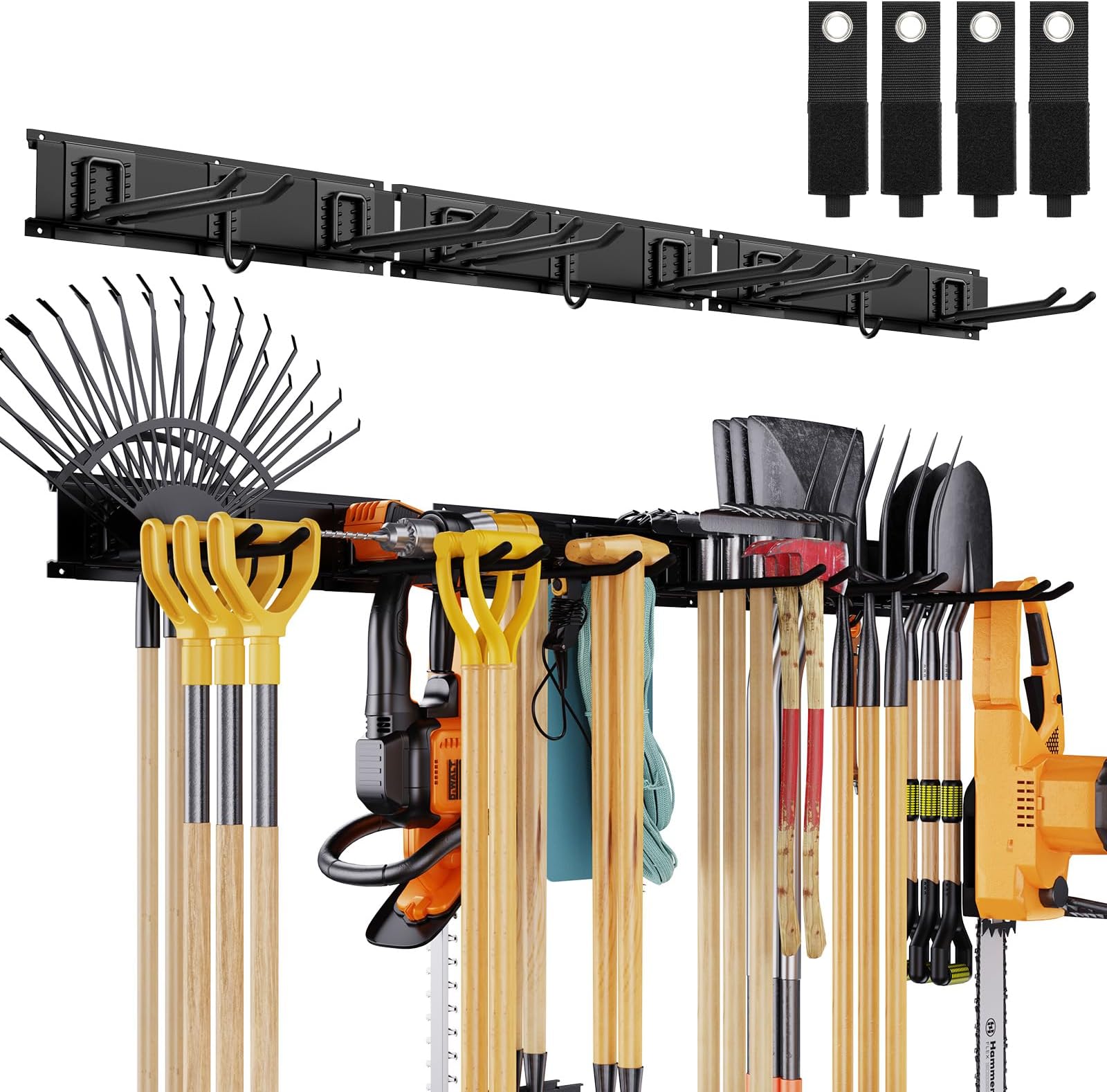 Amazon.com: WellMade 64'' Adjustable Garden Tool Organizer, Garage ...