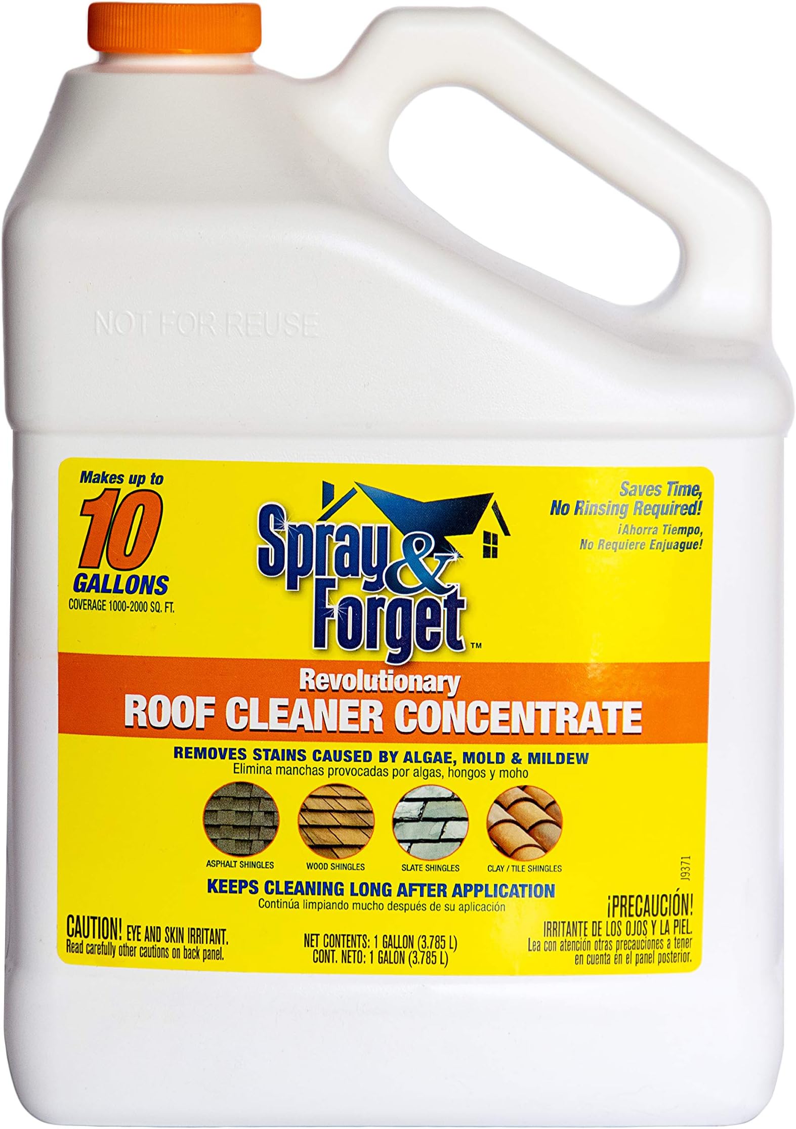Amazon.com: Spray & Forget 1-Gallon Concentrated Roof Cleaner : Patio ...